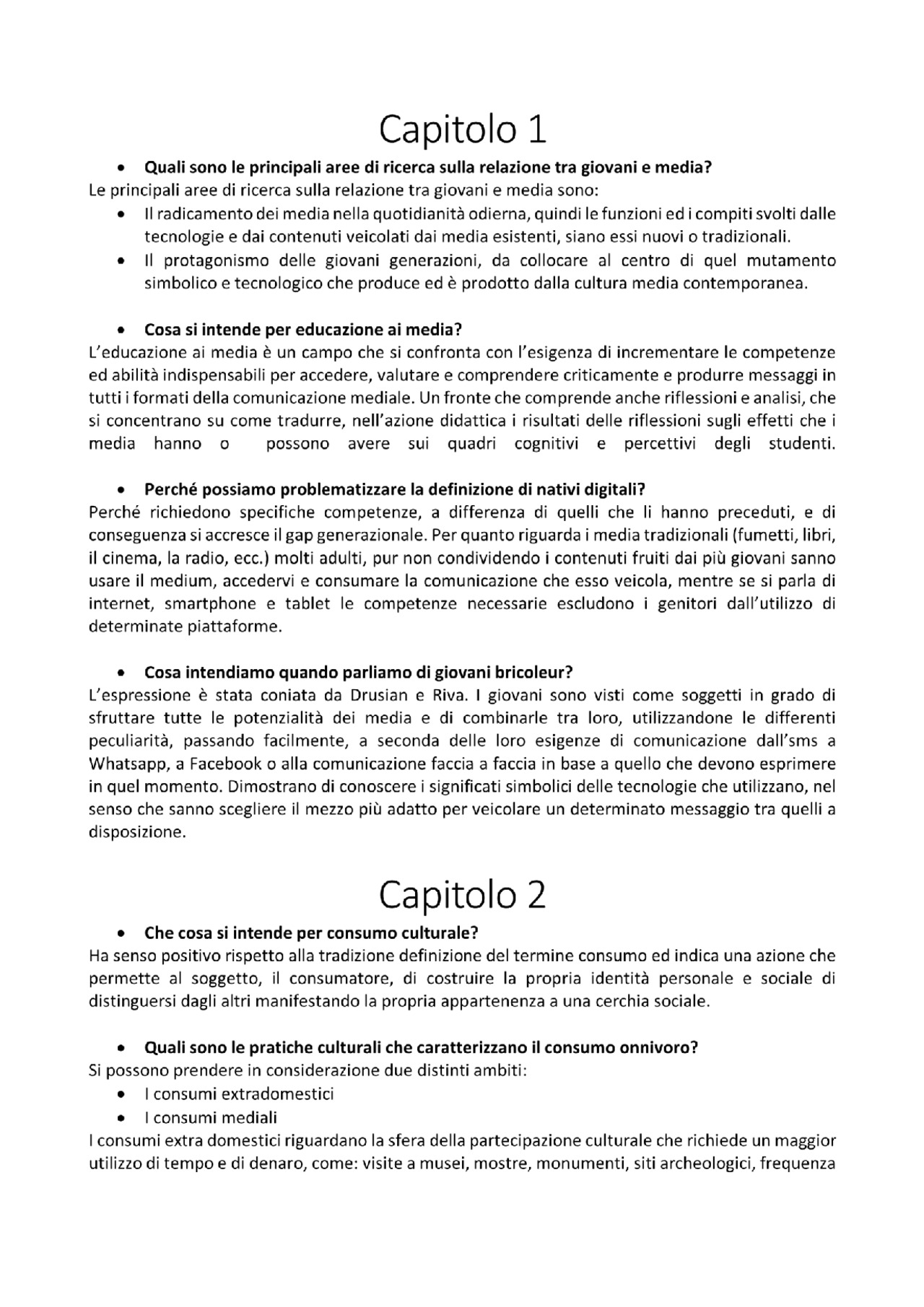 Giovani E Media Libro Docsity