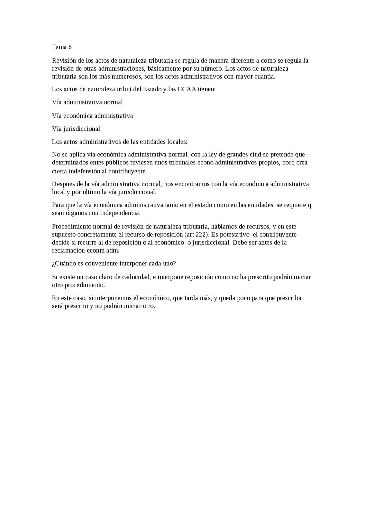 Procedimientos Tributarios Docsity
