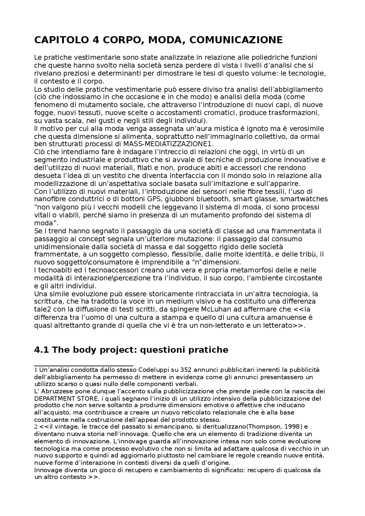 Corpi In Tessuti Pratiche Vestimentarie Docsity