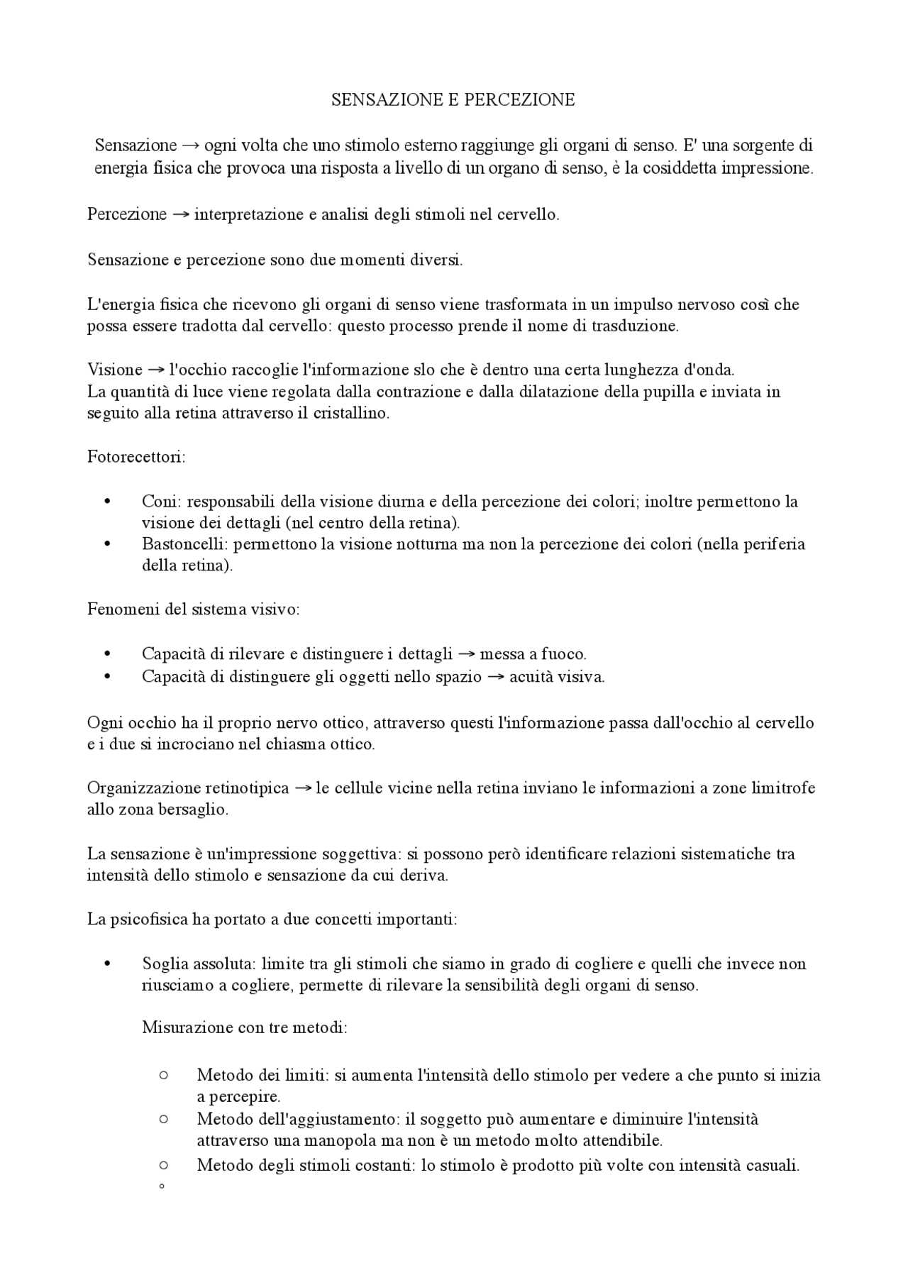 Cap3 Libro I Processi Cognitivi Docsity