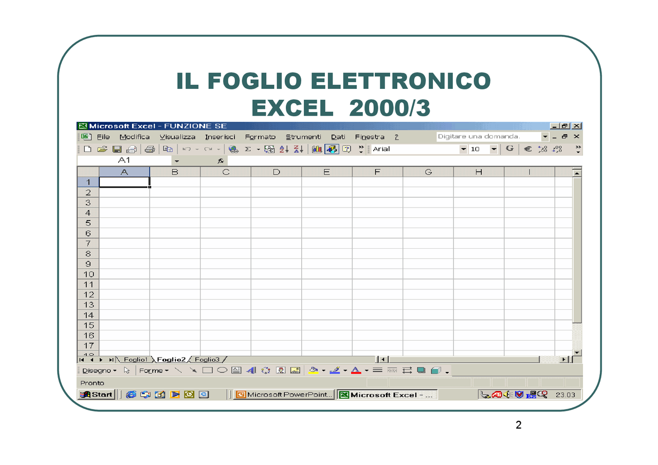Dispense Basi Informatica Per Excel Docsity
