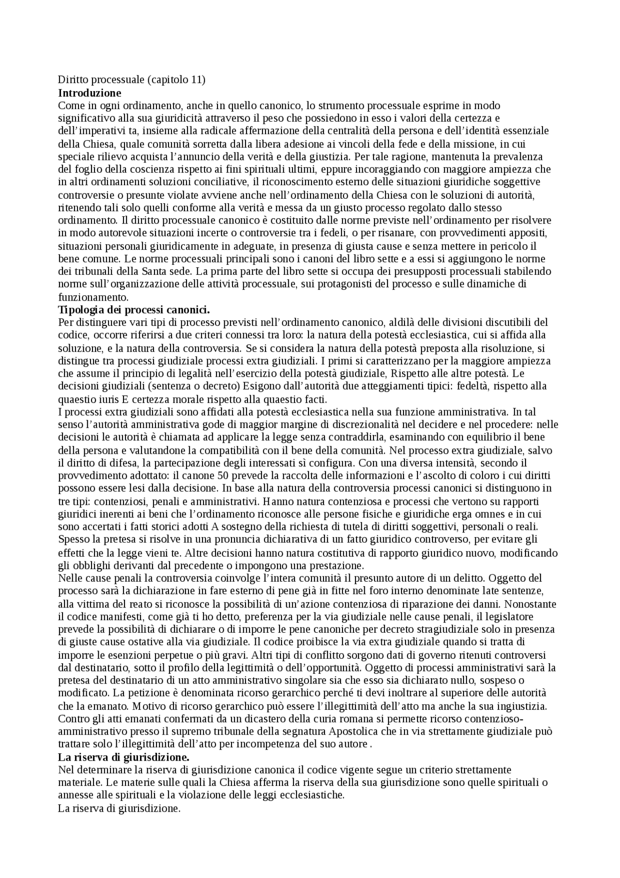Diritto Canonico Parte Prima Libro 2 Docsity
