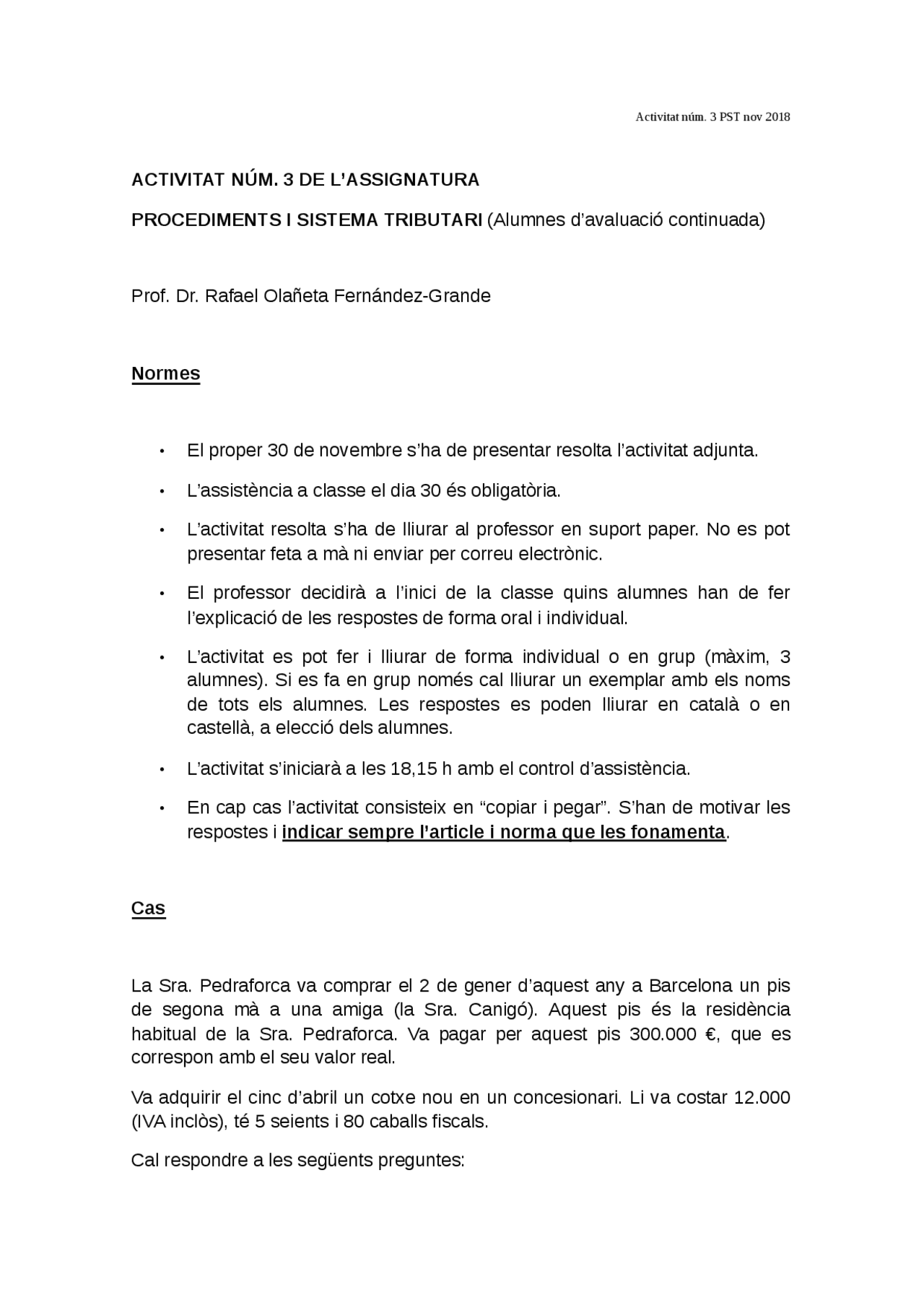 Actividad 3 Procedimientos Y Sistemas Tributarios Docsity