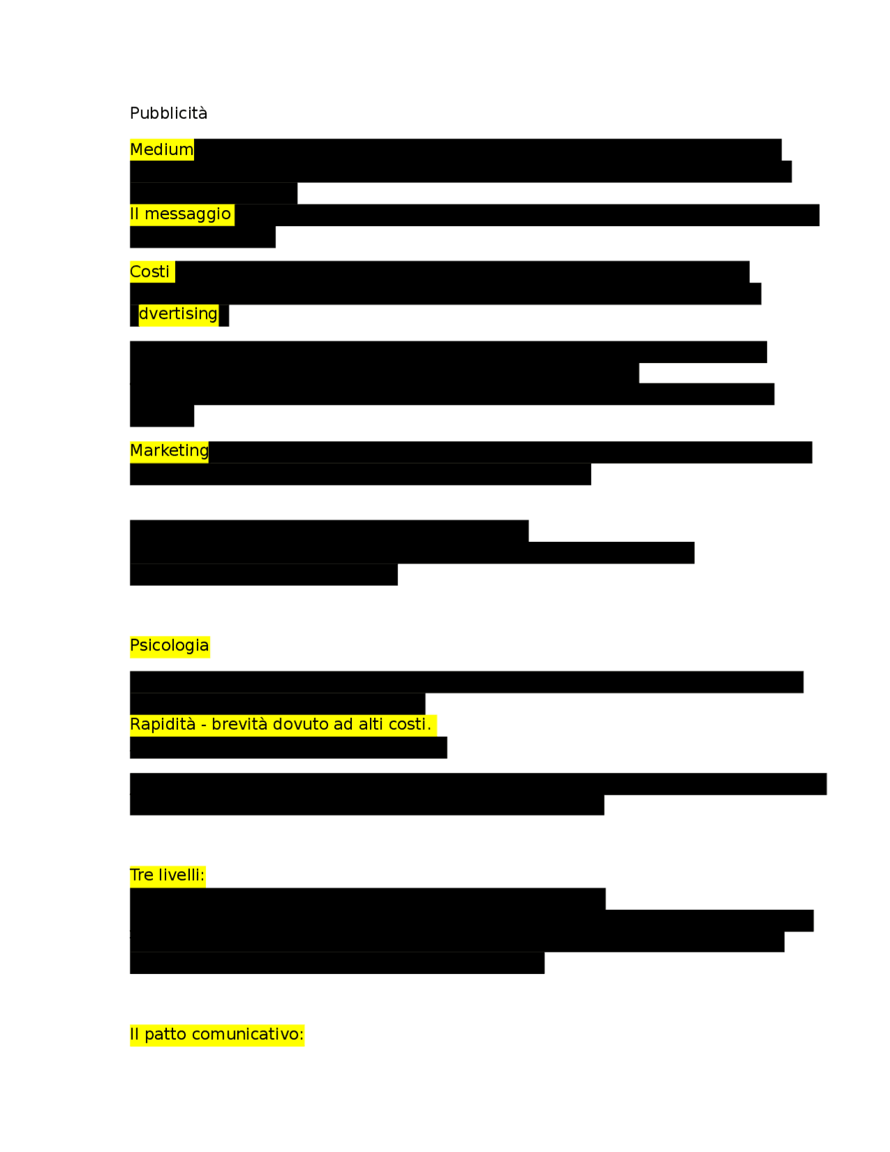 Appunti Mediologia Ragone Docsity