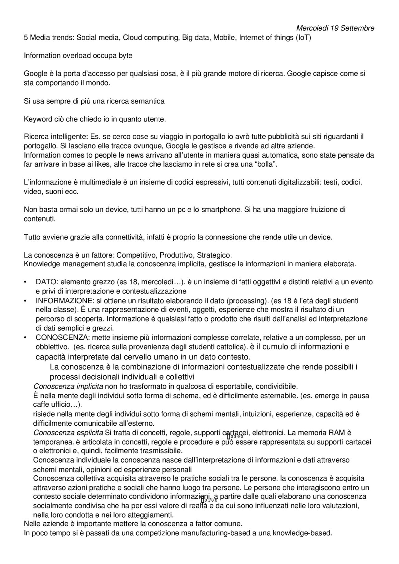 Appunti Informatica Generale Profssa Anita Longo Docsity