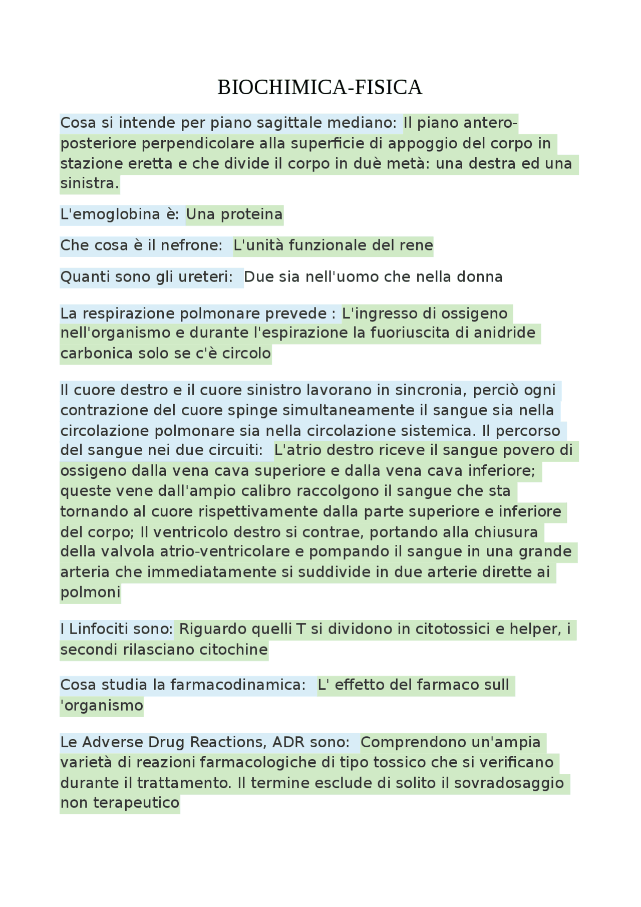 Anatomia Umana Parte 3 Unipegaso Prove Desame Di Anatomia Iii Docsity