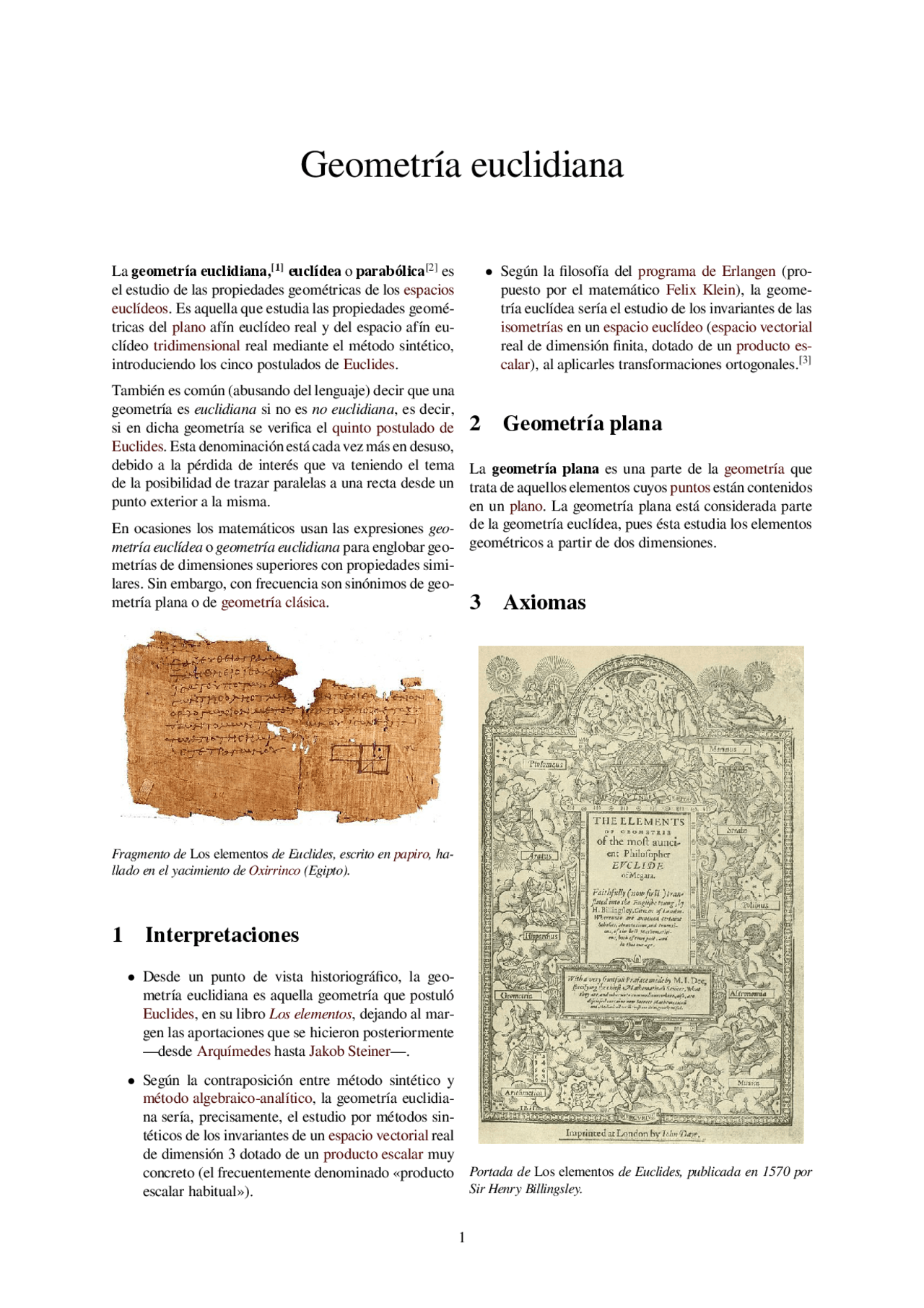 Geometría euclidiana - Docsity