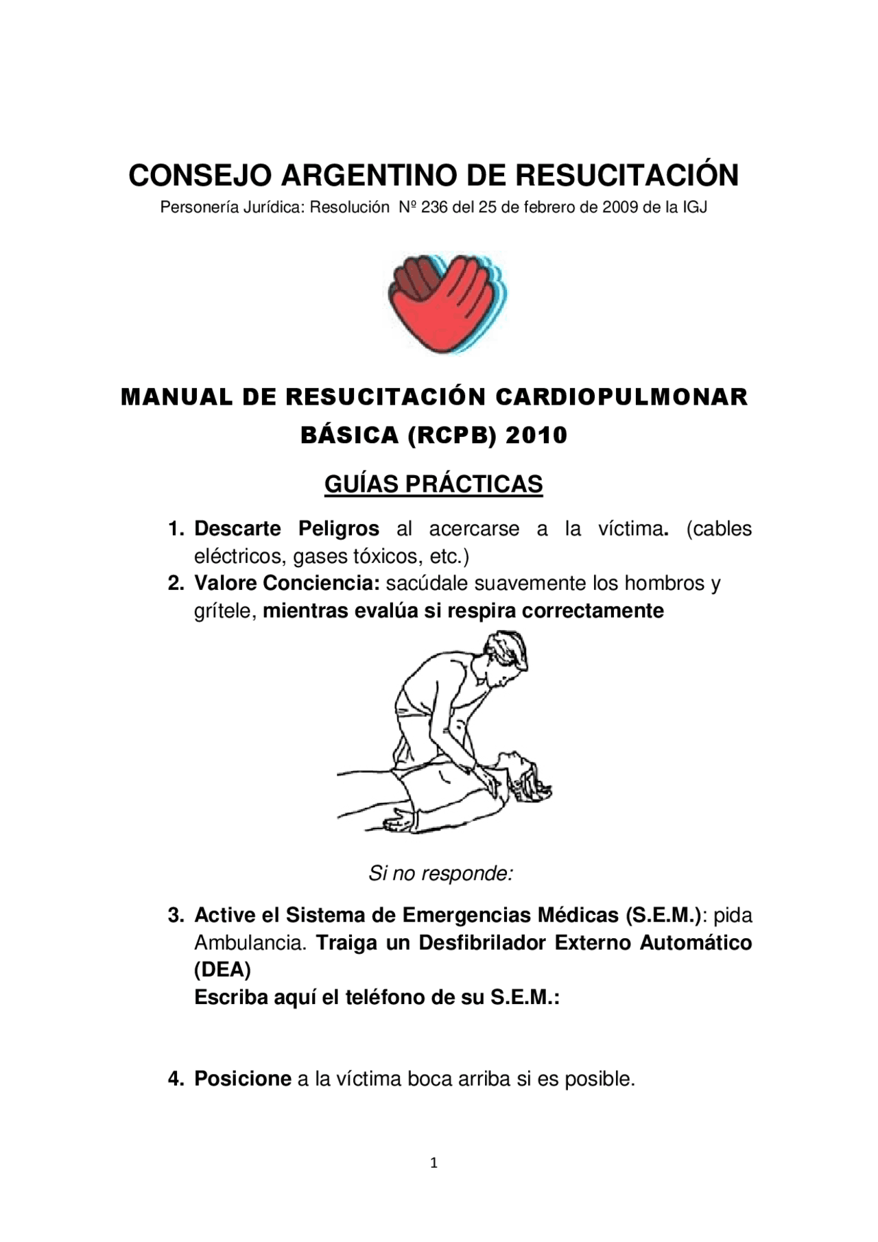 Manual de RCP Actualizado - Docsity