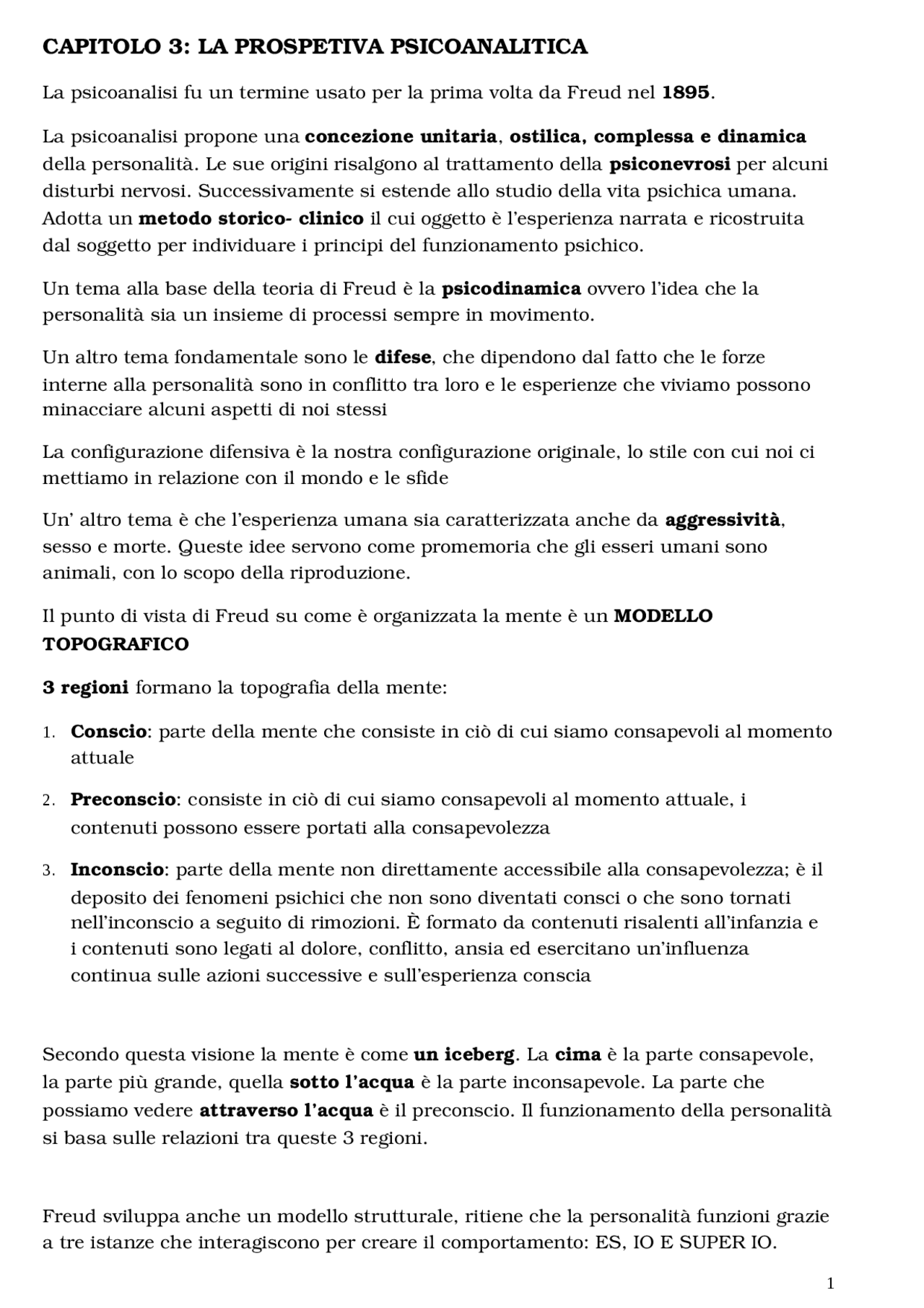 Riassunto psicologia della personalità (Carver, Sheier, Giampietro ...