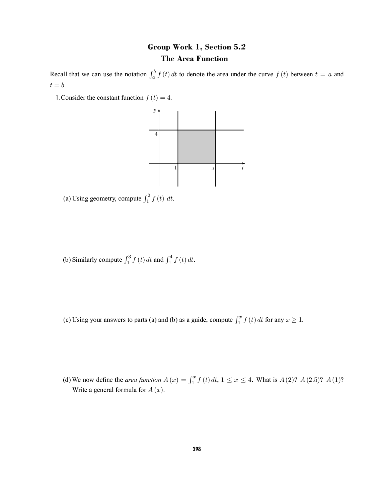 Calc Group Assignment Docsity