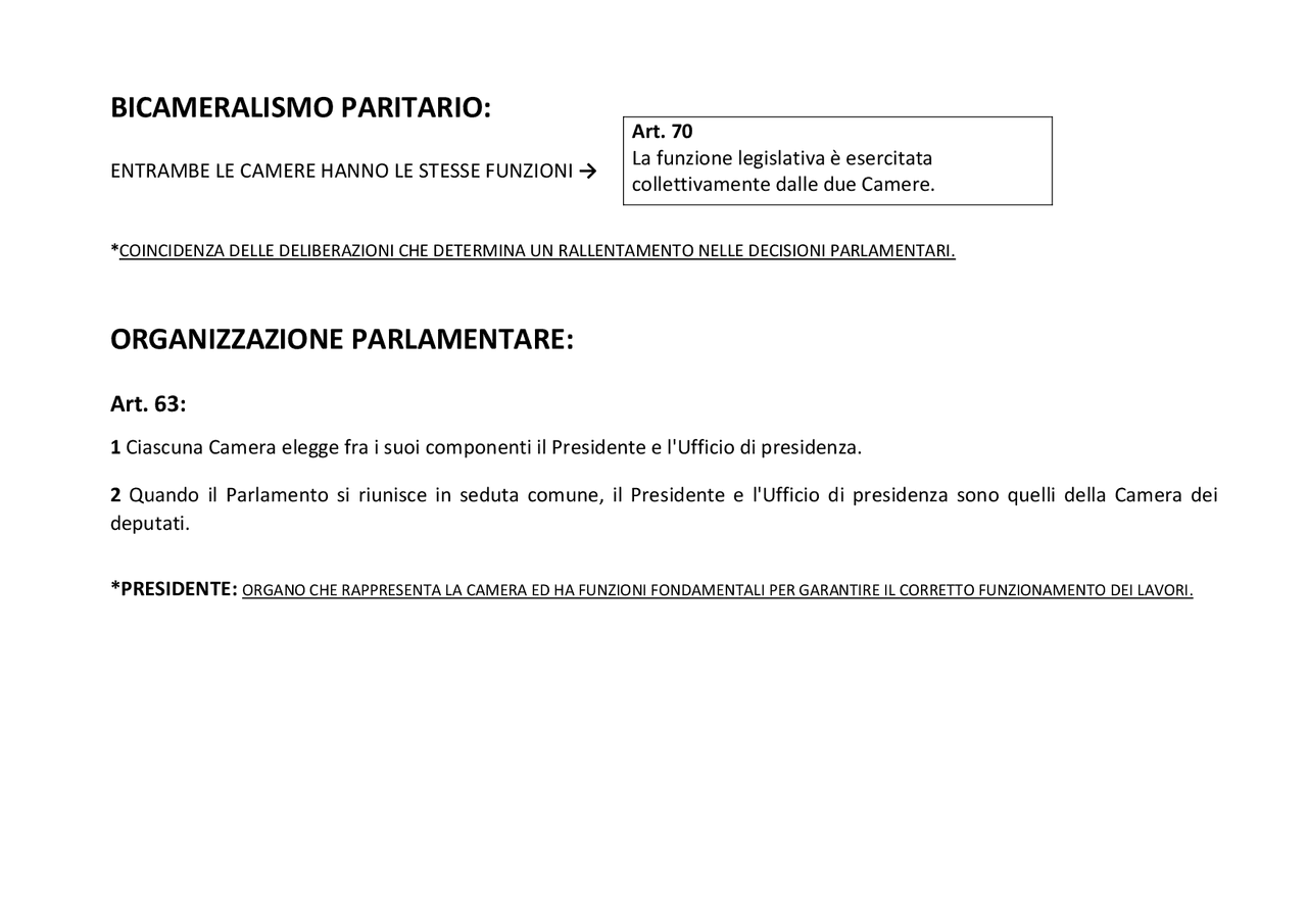 Appunti E Schemi Di Diritto Costituzionale Docsity