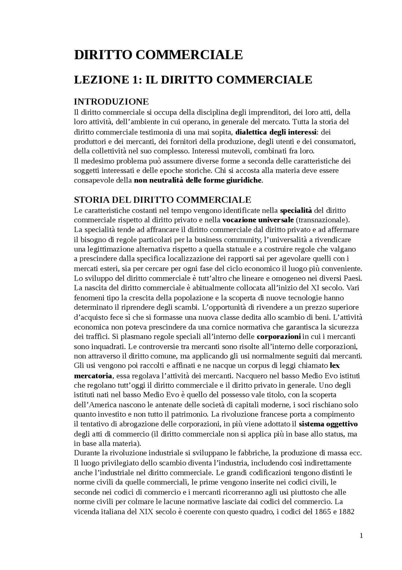 Parte 1 Esame Di Diritto Commerciale Libro Presti Rescigno Docsity