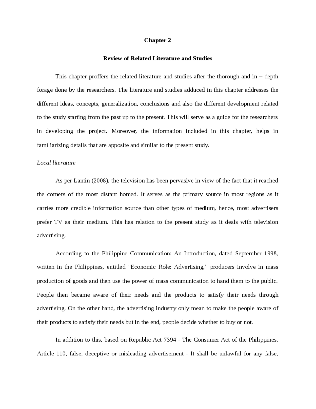 Sample Thesis Philippines 2019 Sample Of Journal Article Review In 