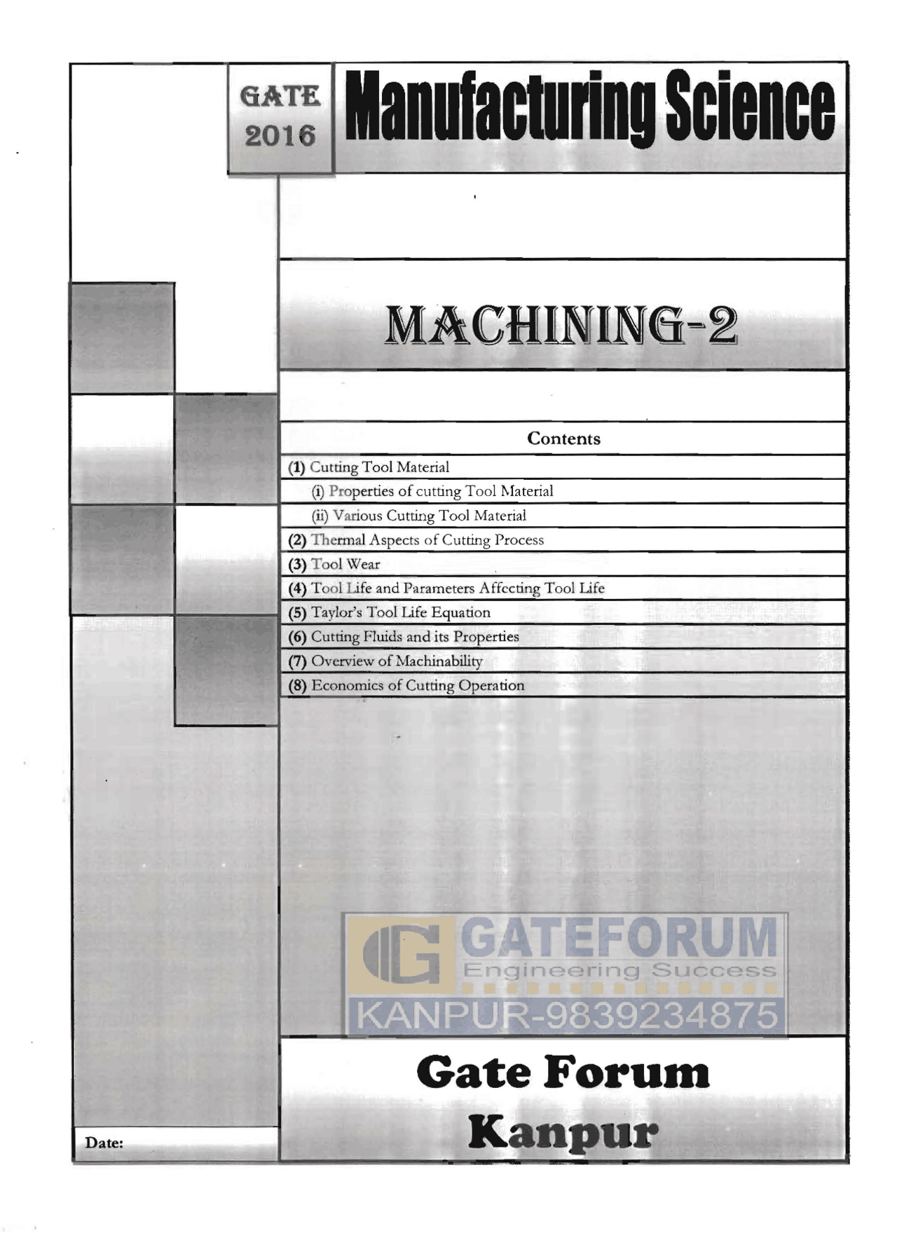 Modern Machining Process Docsity