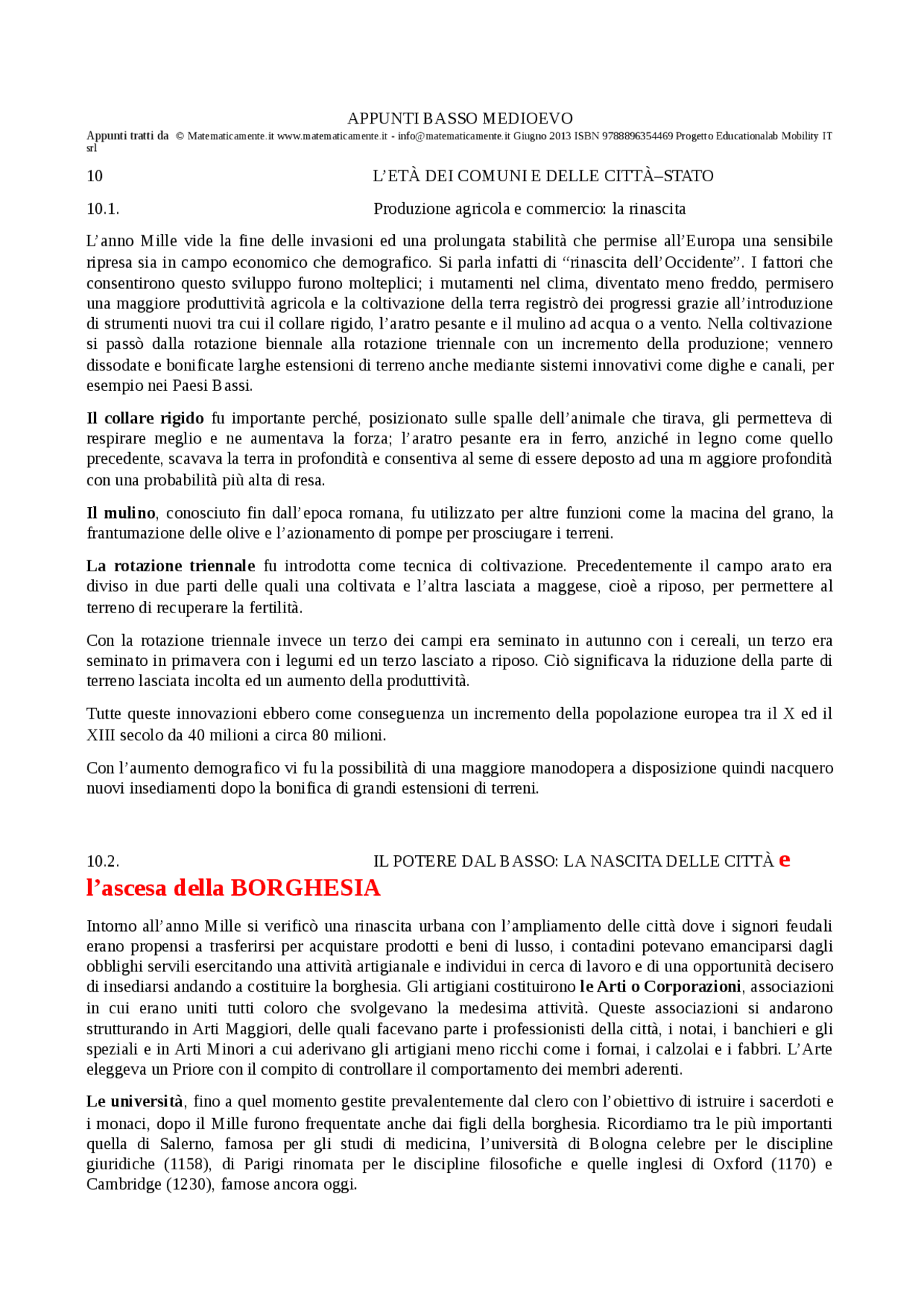 Appunti Sul Basso Medioevo Docsity