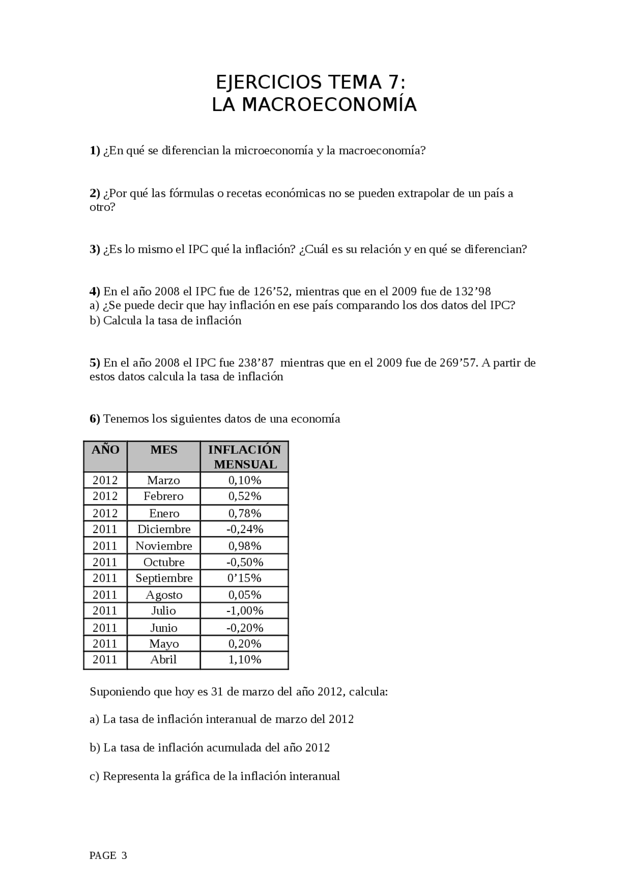 Tema 7 De Macroeconomia Apuntes De Macroeconomía Docsity