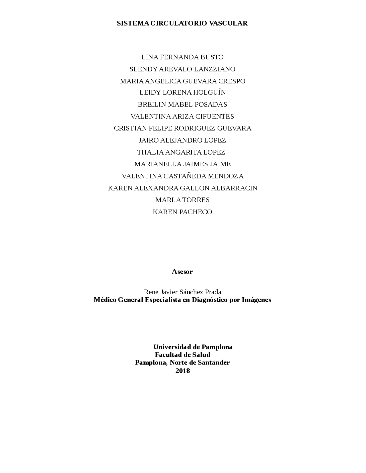 Resumen Sistema Circulatorio Docsity