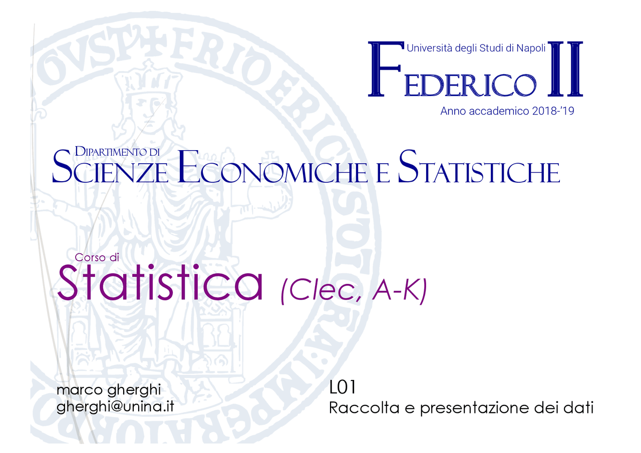 Dispense Di Statistica Docsity