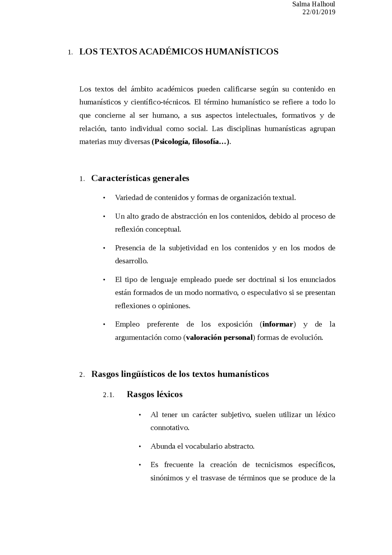 Textos Humanísticos - Docsity