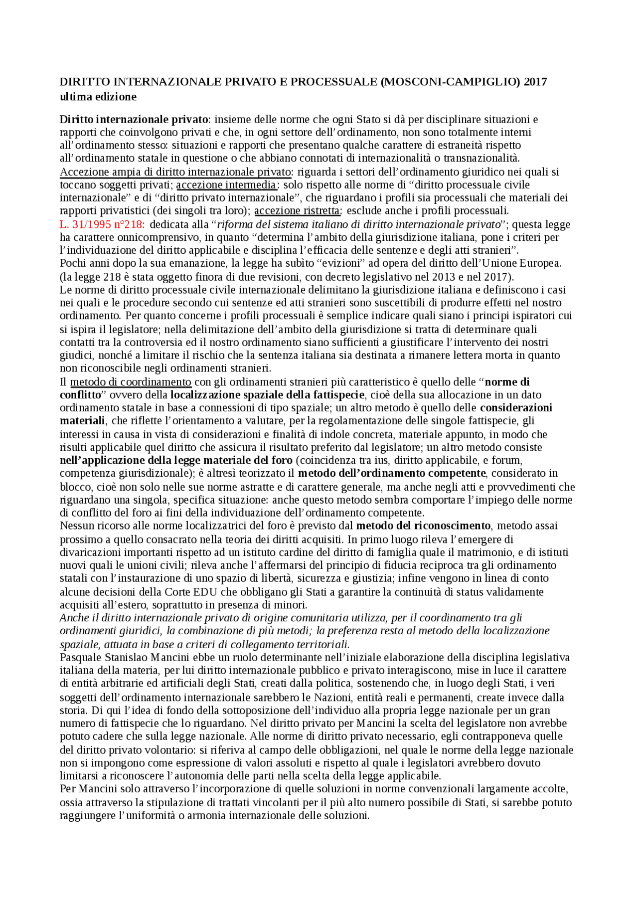 Diritto Internazionale Privato E Processuale Franco Mosconi E Cristina
