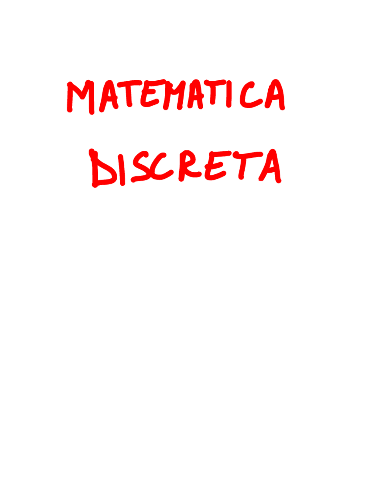 Appunti Completi Per Esame Di Matematica Discreta Docsity