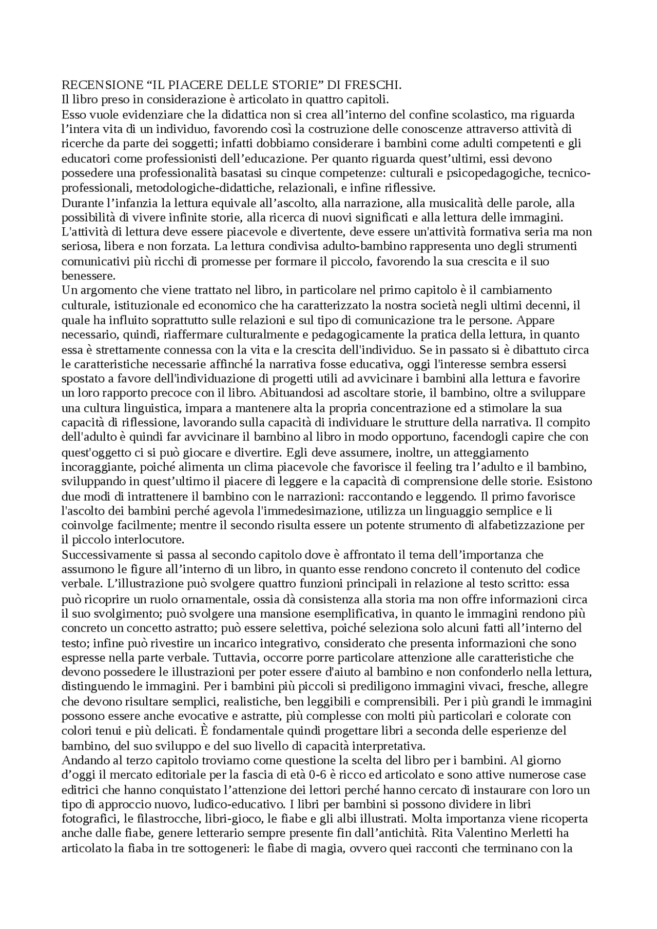Il Piacere Delle Storie Docsity