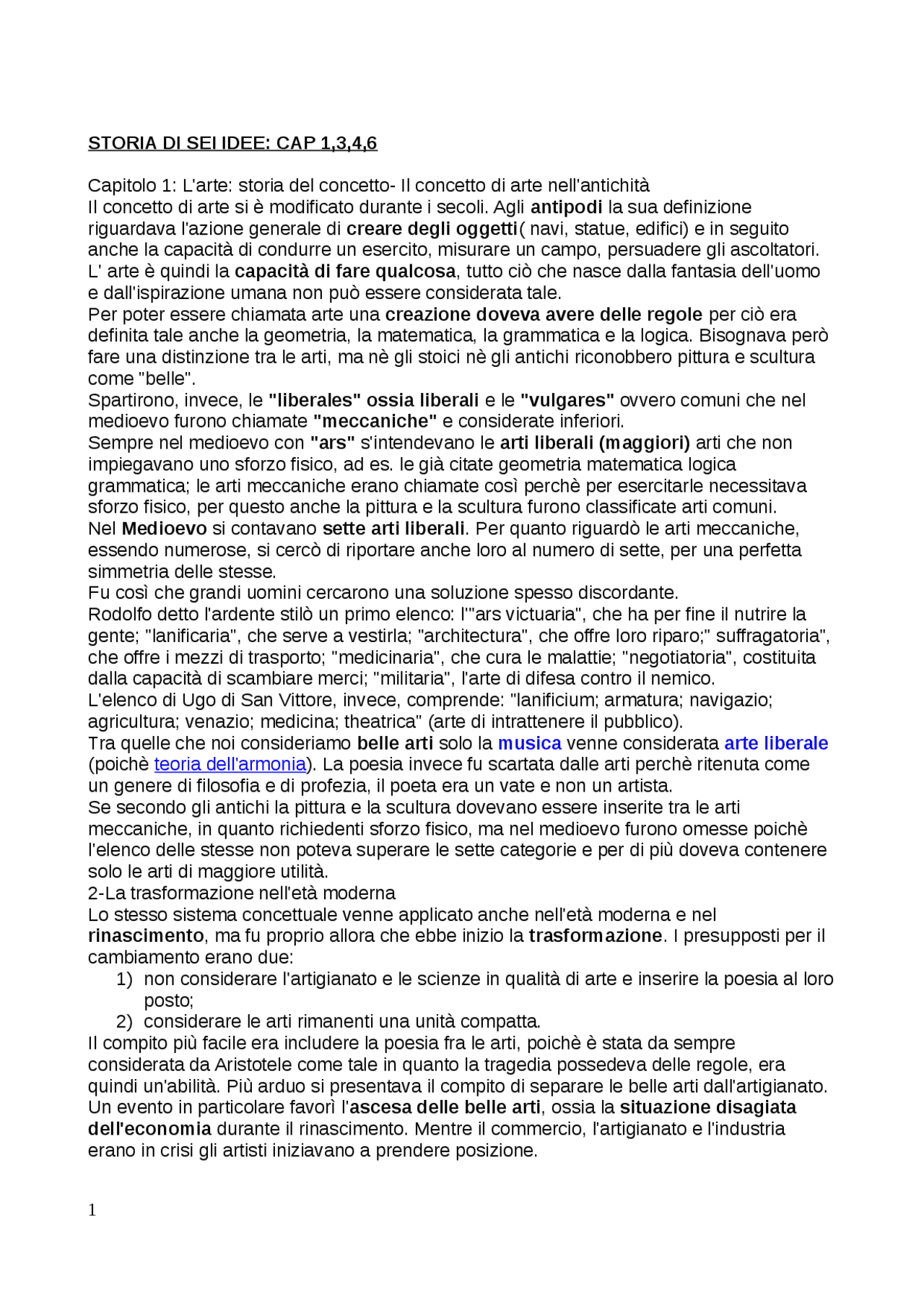 Storia Di Sei Idee Riassunto Docsity