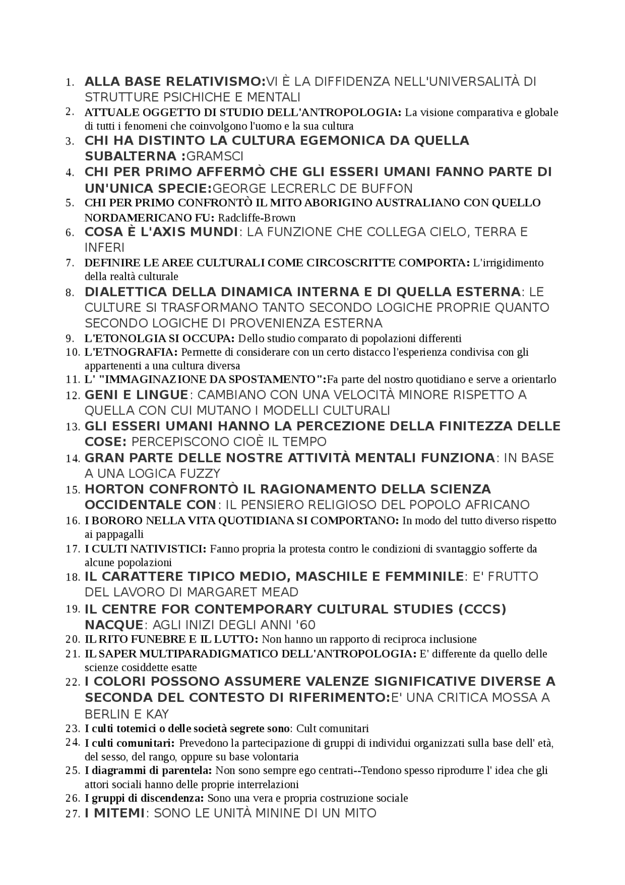 Test Autovalutazione Completo Docsity