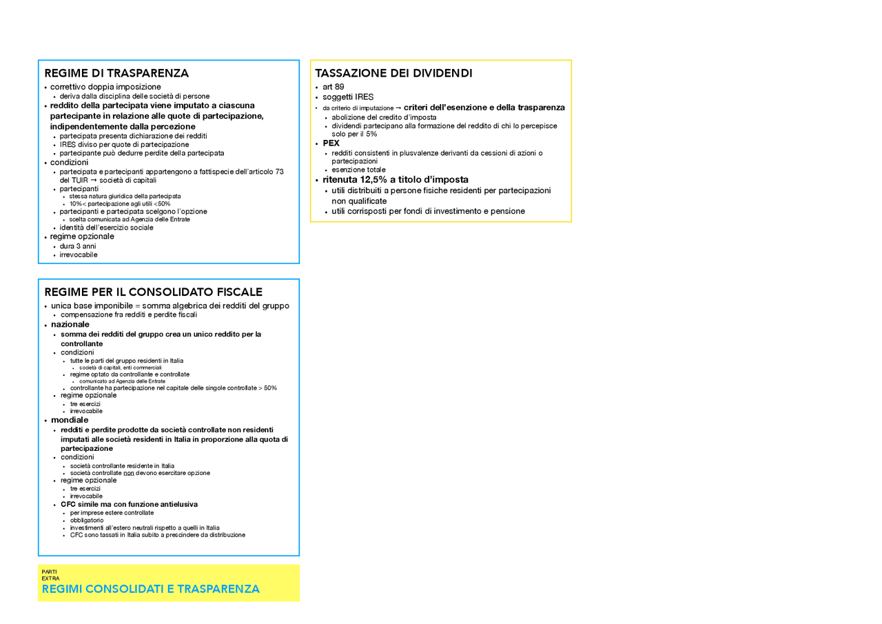 Regimi Particolari Di Tassazione Transnazionale Docsity