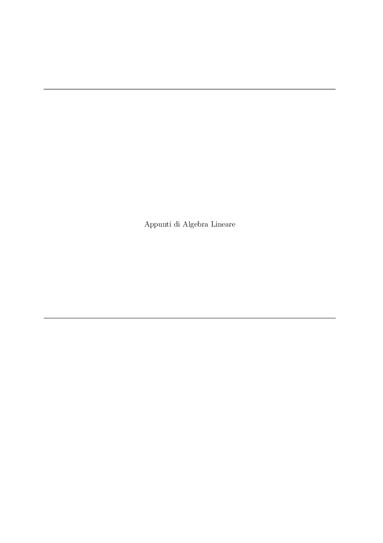 Algebra Lineare Geometria Docsity