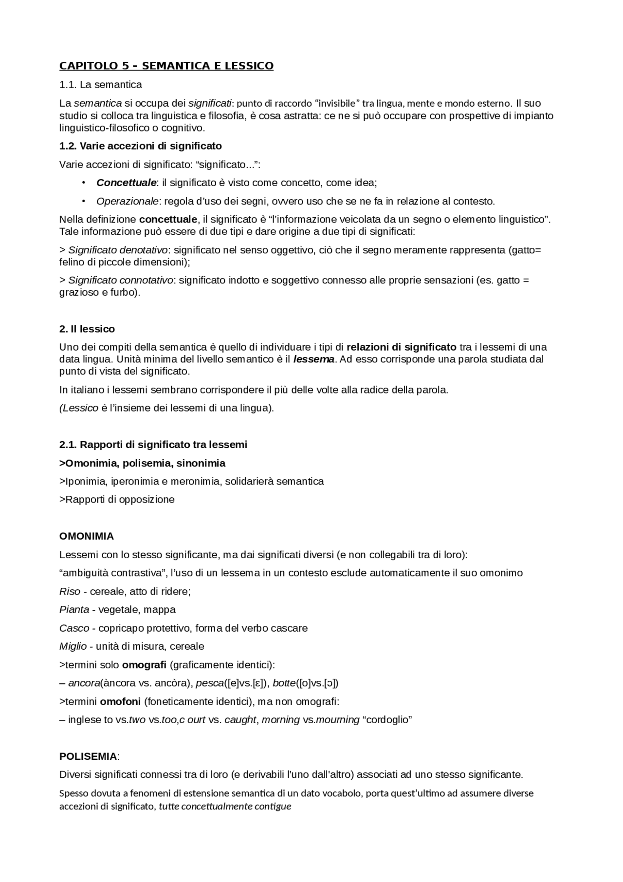 Capitoli Berruto Cerruti Docsity