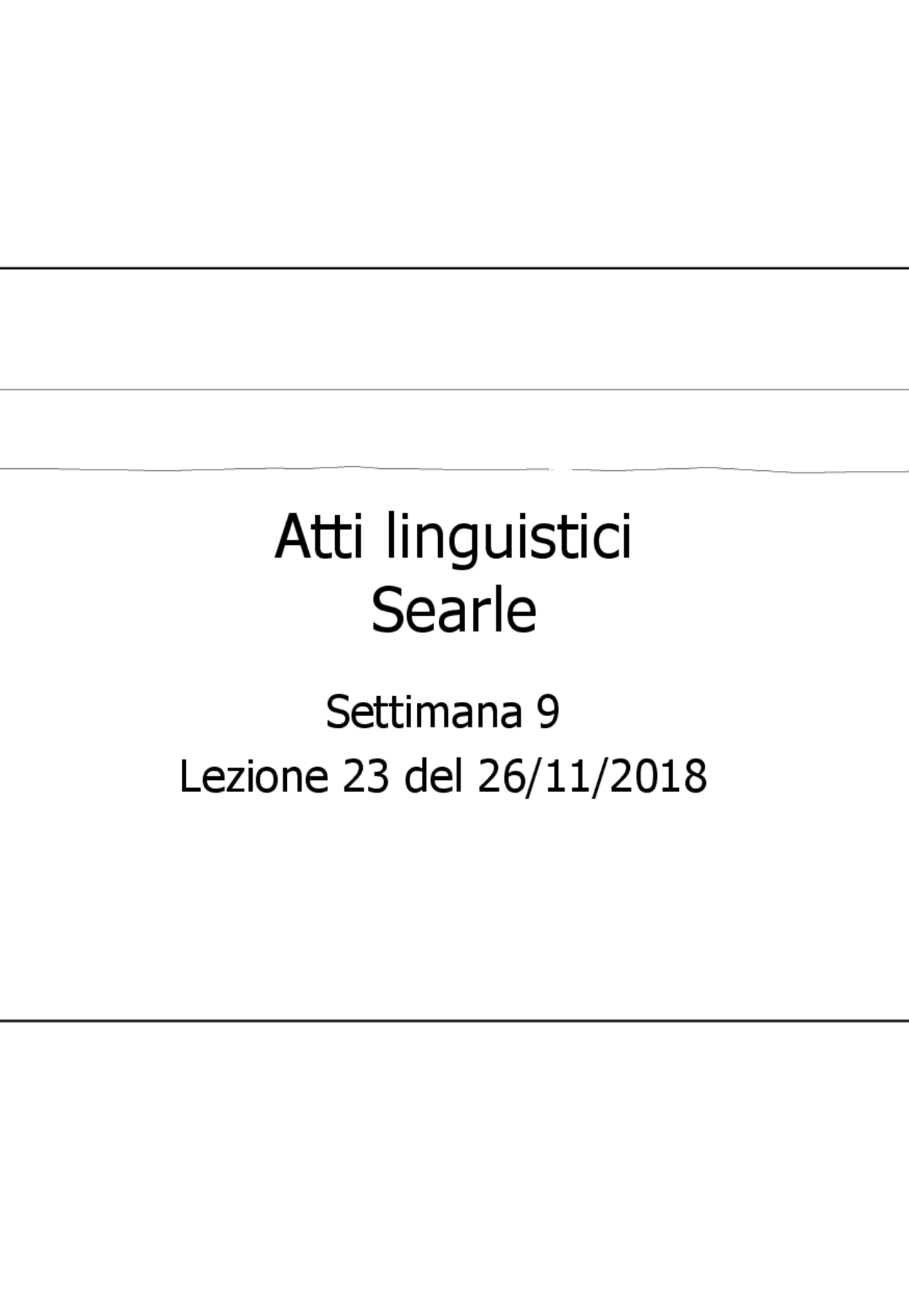 Lezione Su Slides Sul Linguista Searle Docsity
