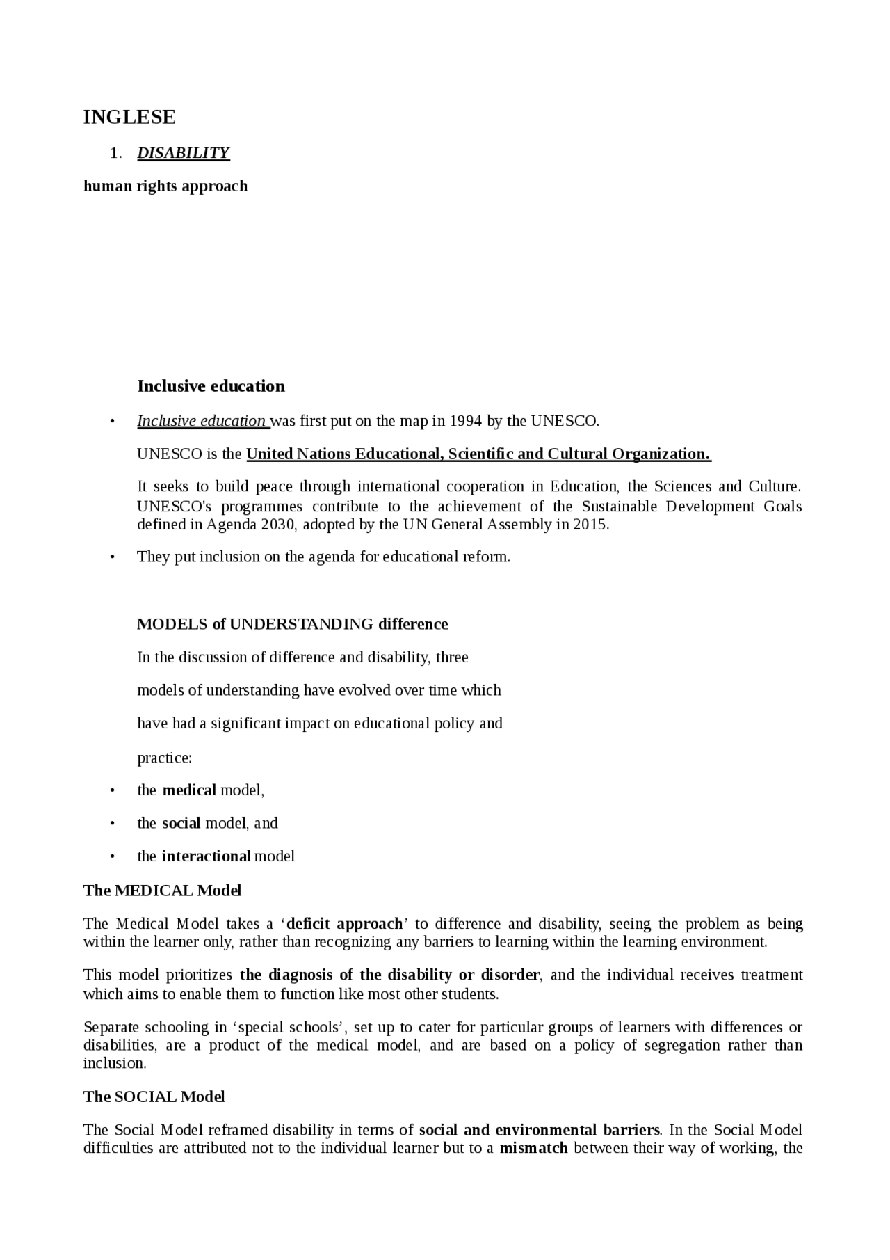 Inglese Avanzato Appunti Del Corso Docsity