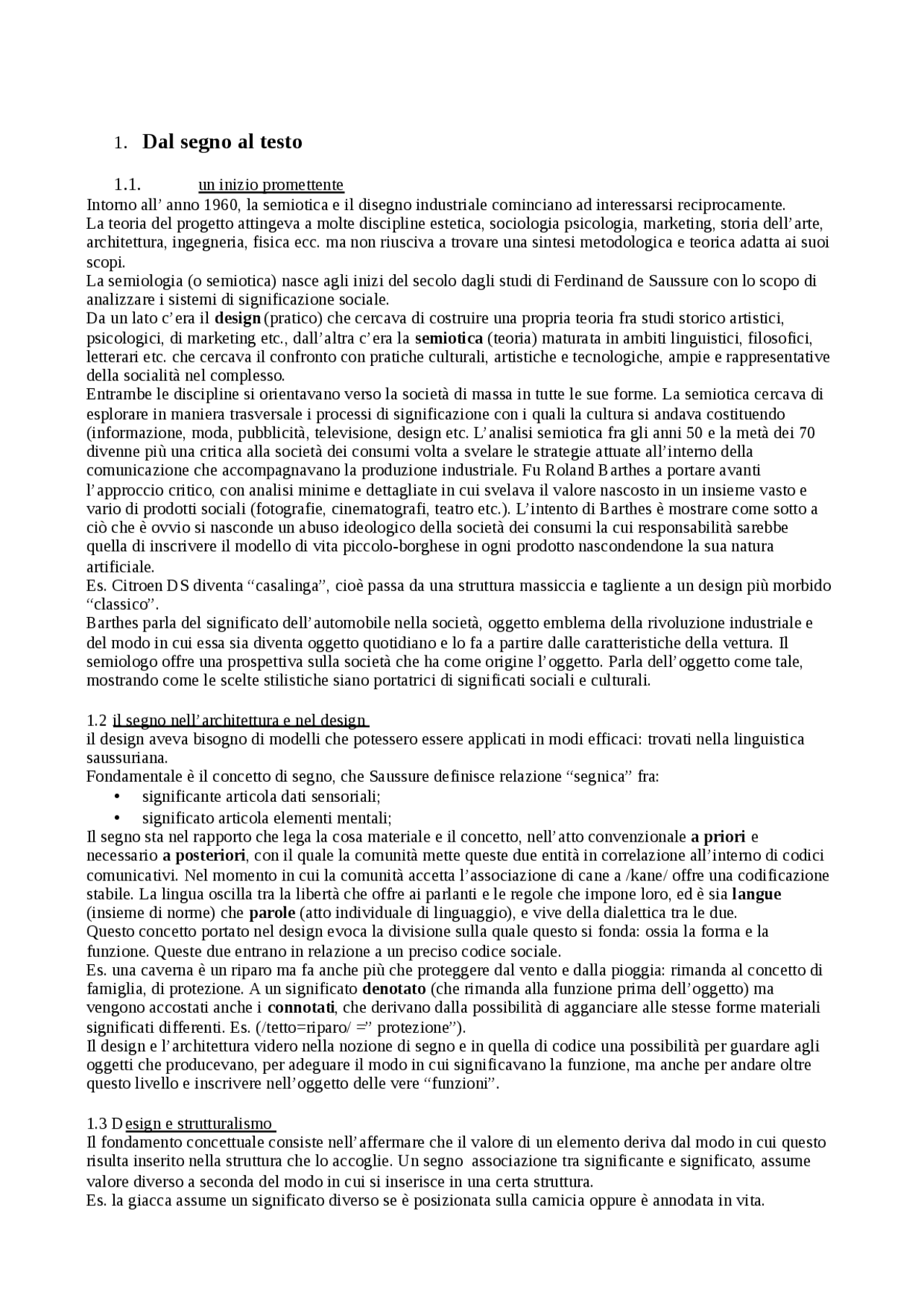 Semiotica E Design Di Mangano Docsity