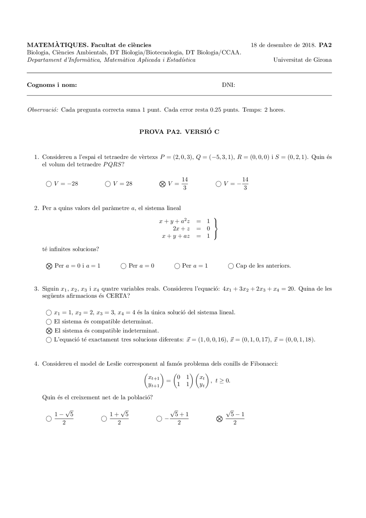 1 Parcial Matemàtiques Docsity