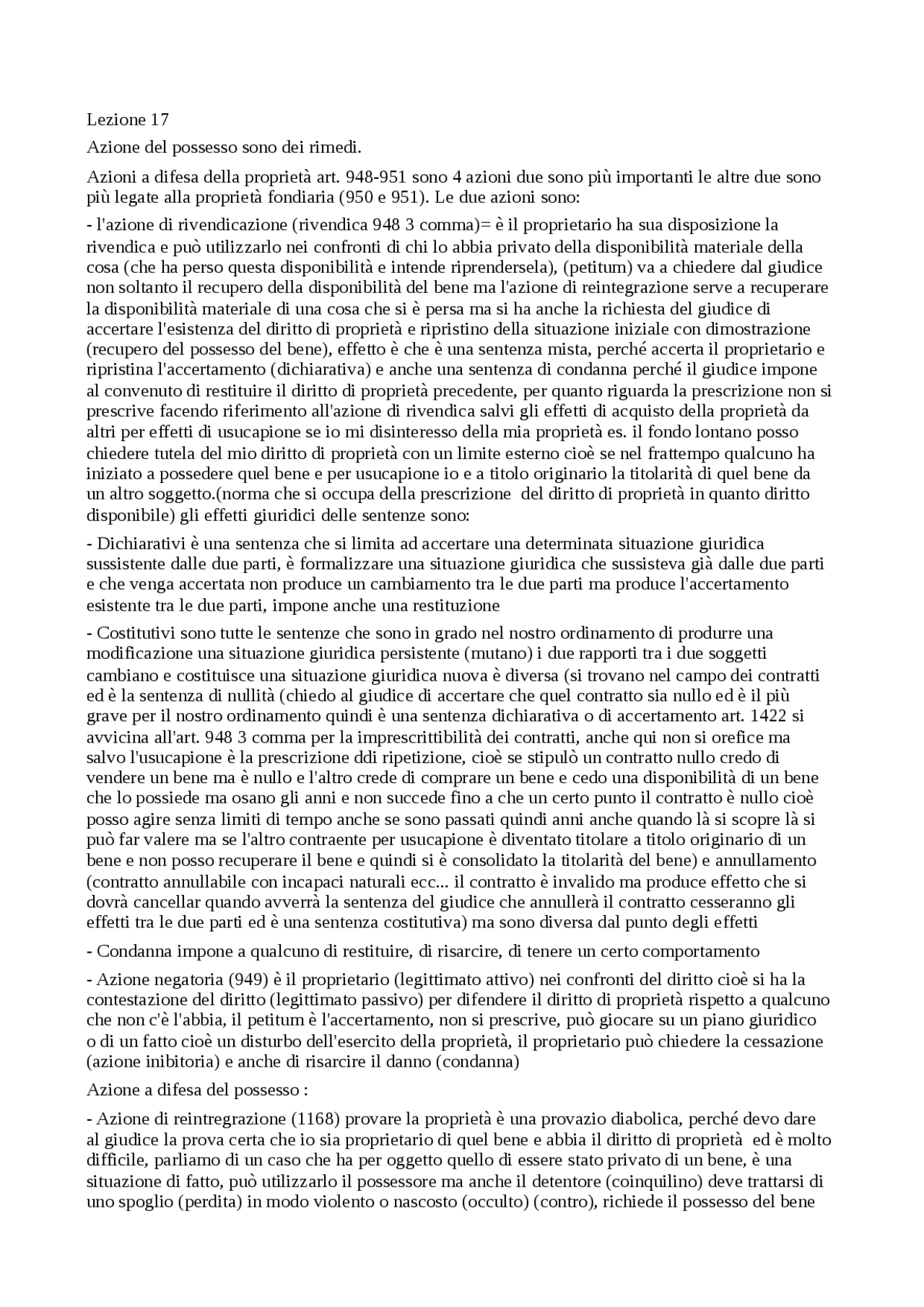 Appunti Diritto Privato Docsity