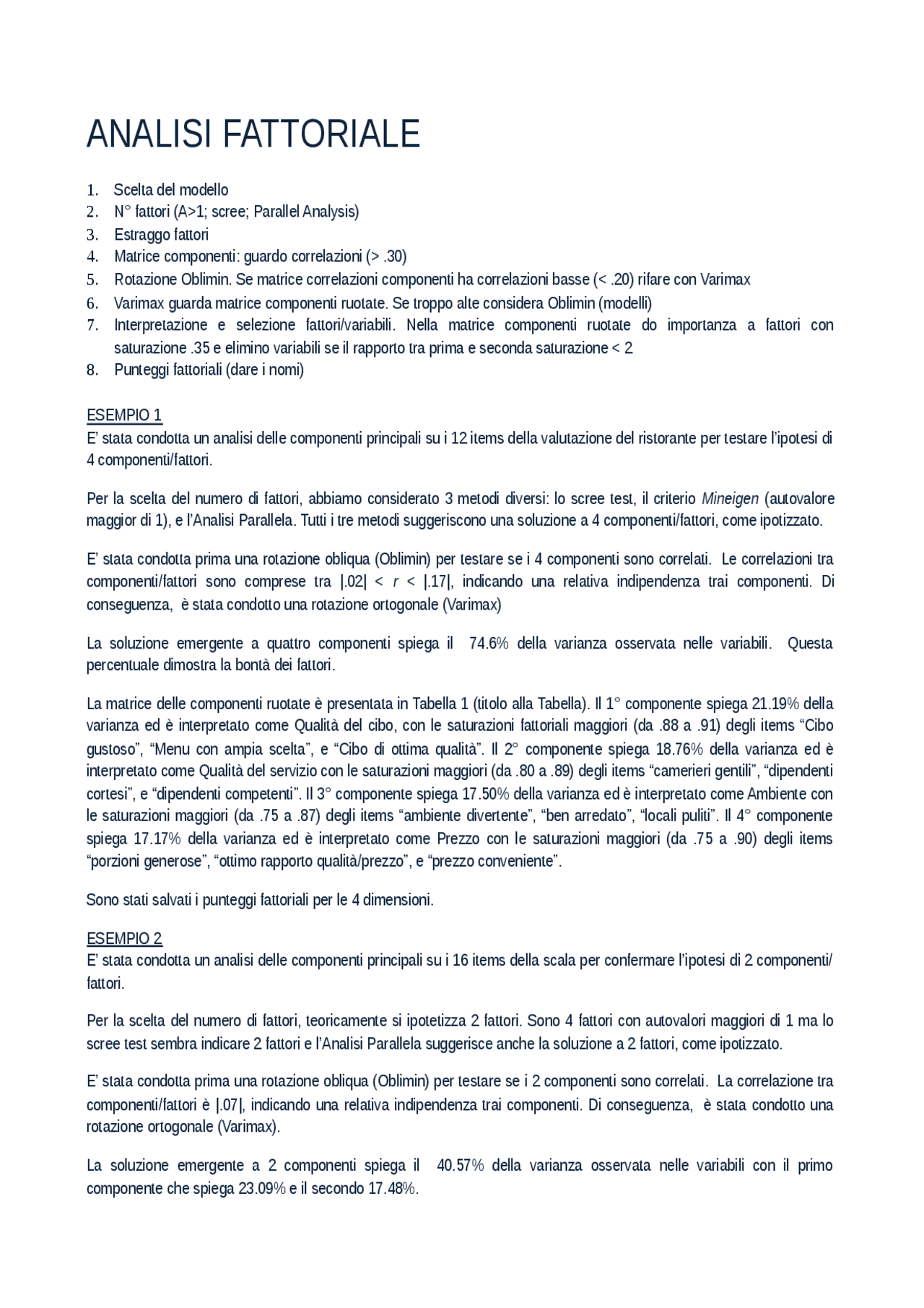 Laboratorio Metodologie Quantitative Appunti Docsity