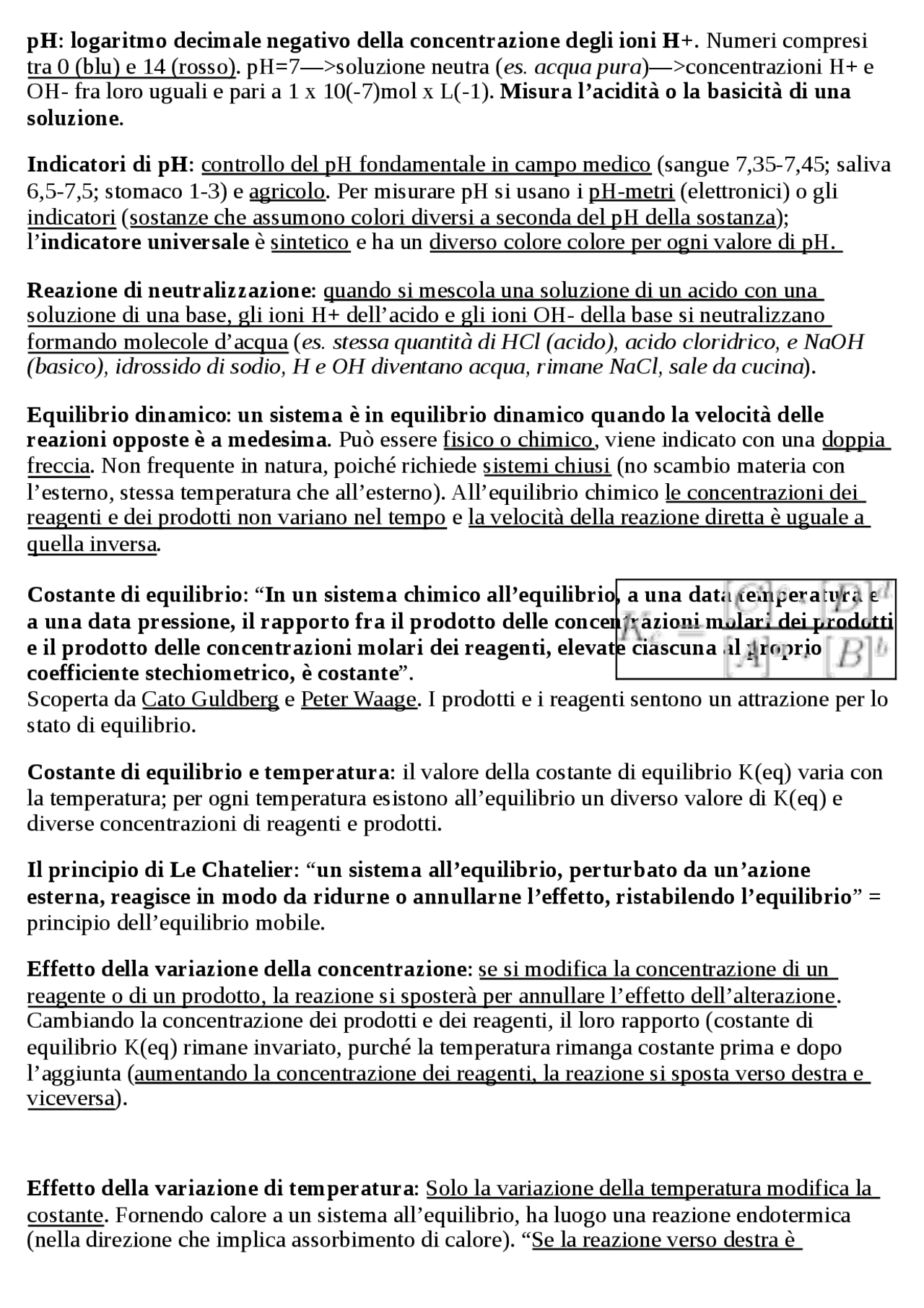 Fondamenti essenziali di chimica - Docsity