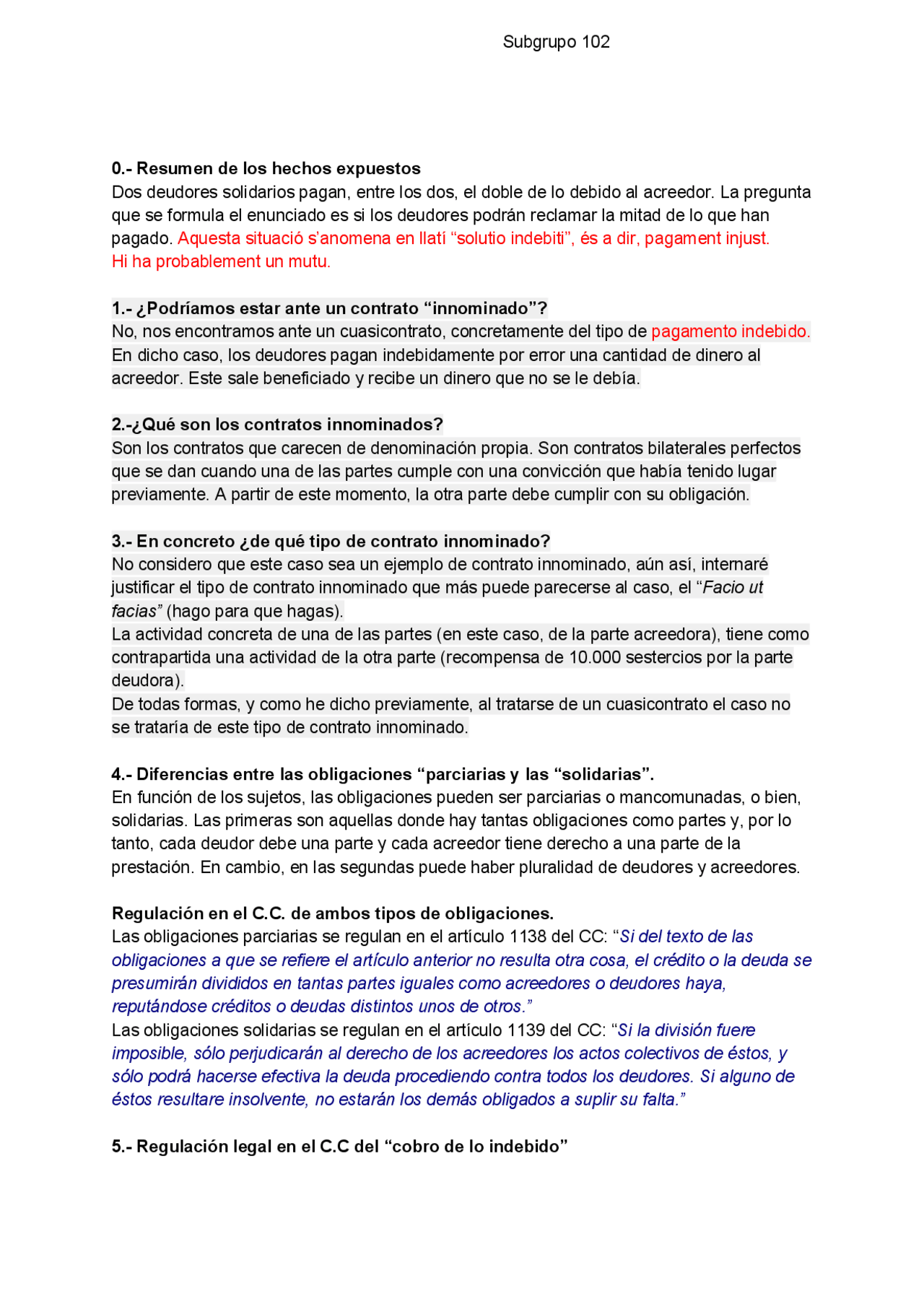 Seminari 3 Dret Romà Docsity