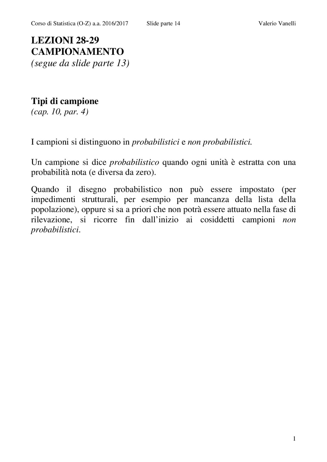 Slides Lezioni Di Statistica Sociale Docsity