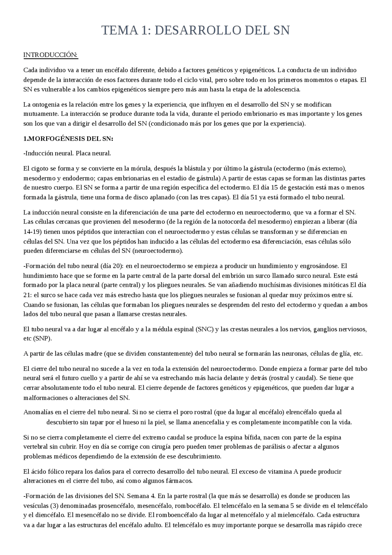 PsicobiologÍa Ii Tema 1 Docsity