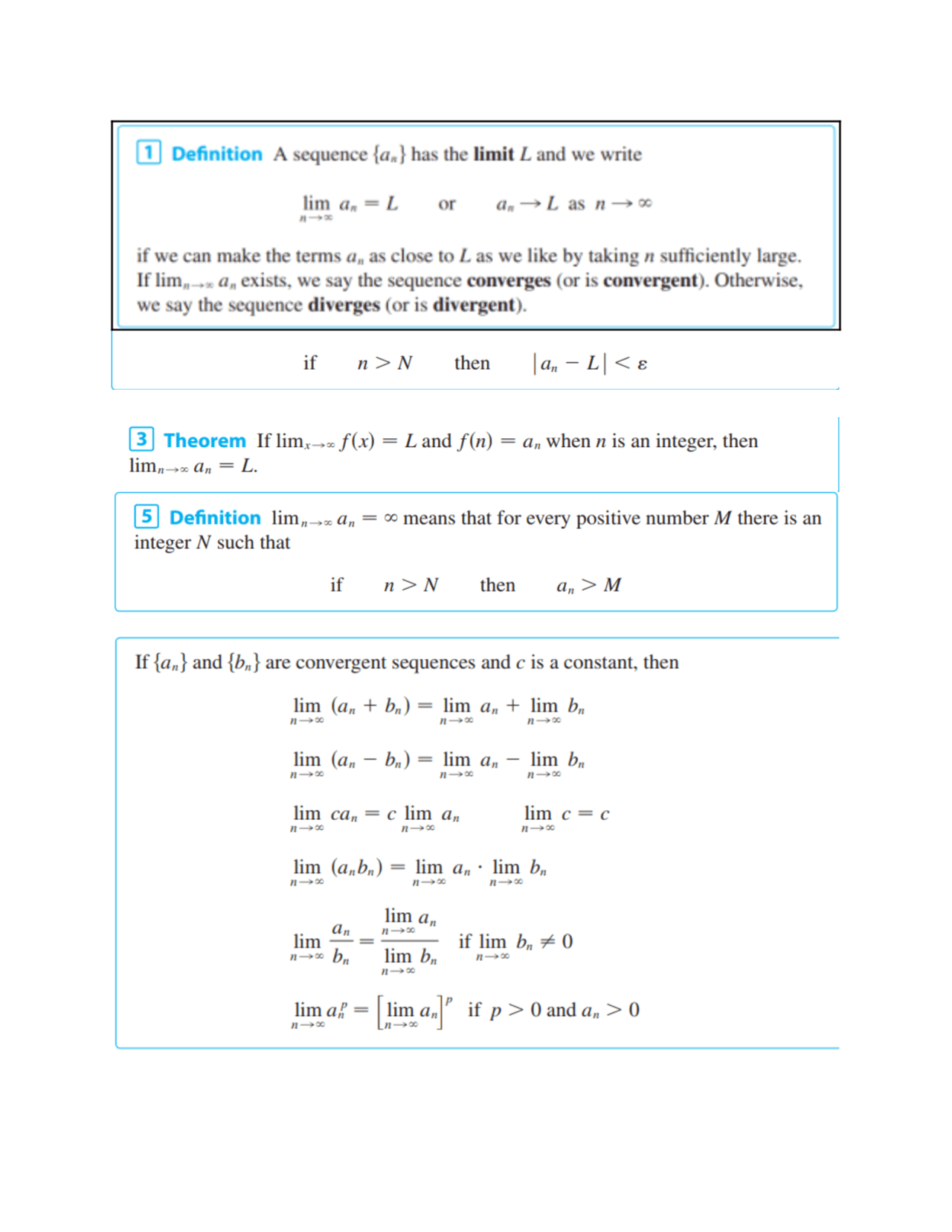 Calculus Notes chapter 11.1-11.7 - Docsity