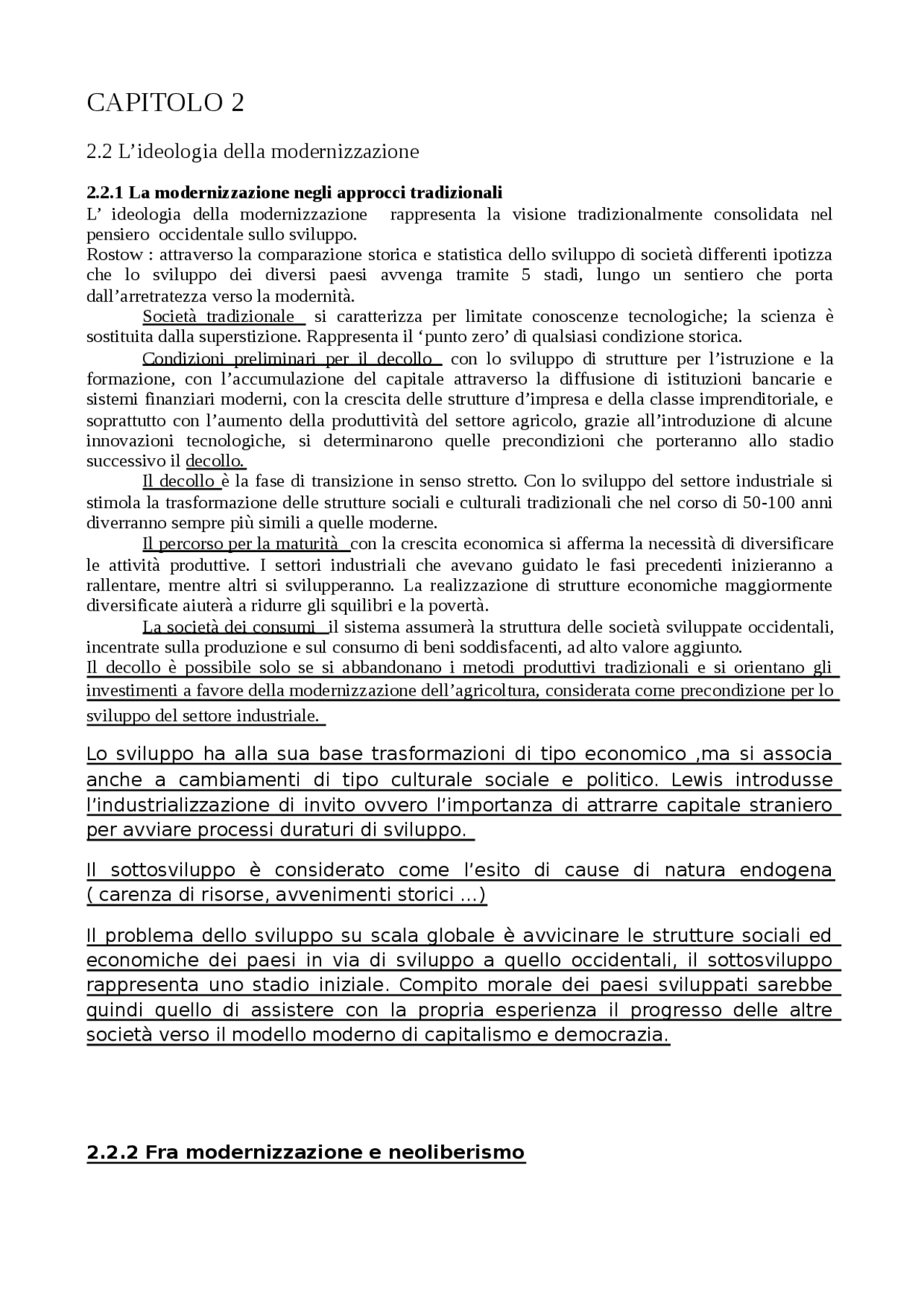 Geografie Dello Sviluppo Docsity
