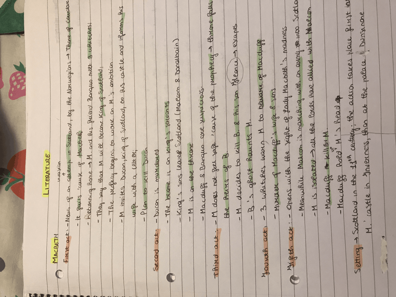 Shakespeare Macbeth” Appunti Di Inglese Docsity