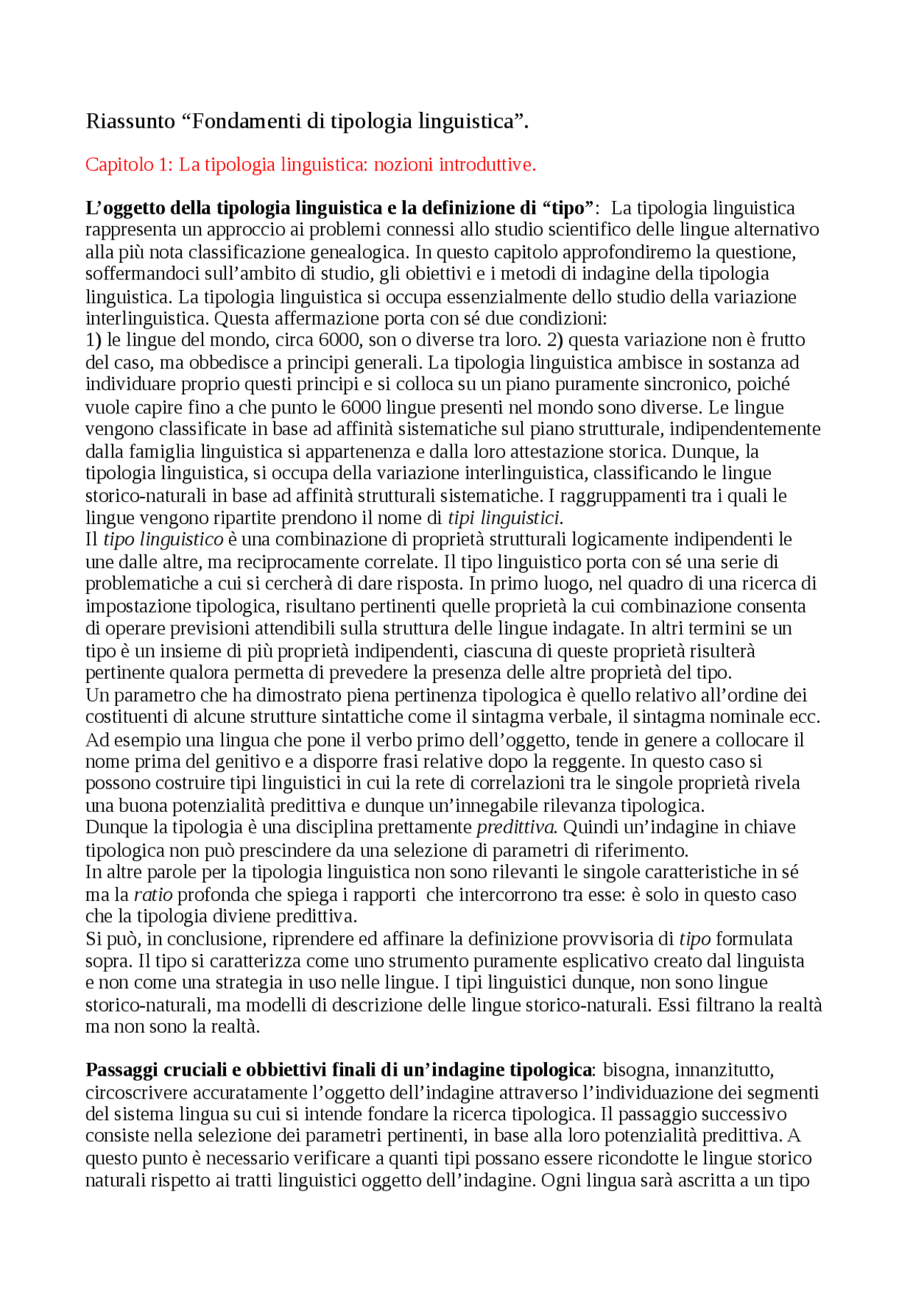 Nicola Grandi Fondamenti Di Tipologia Linguistica Docsity