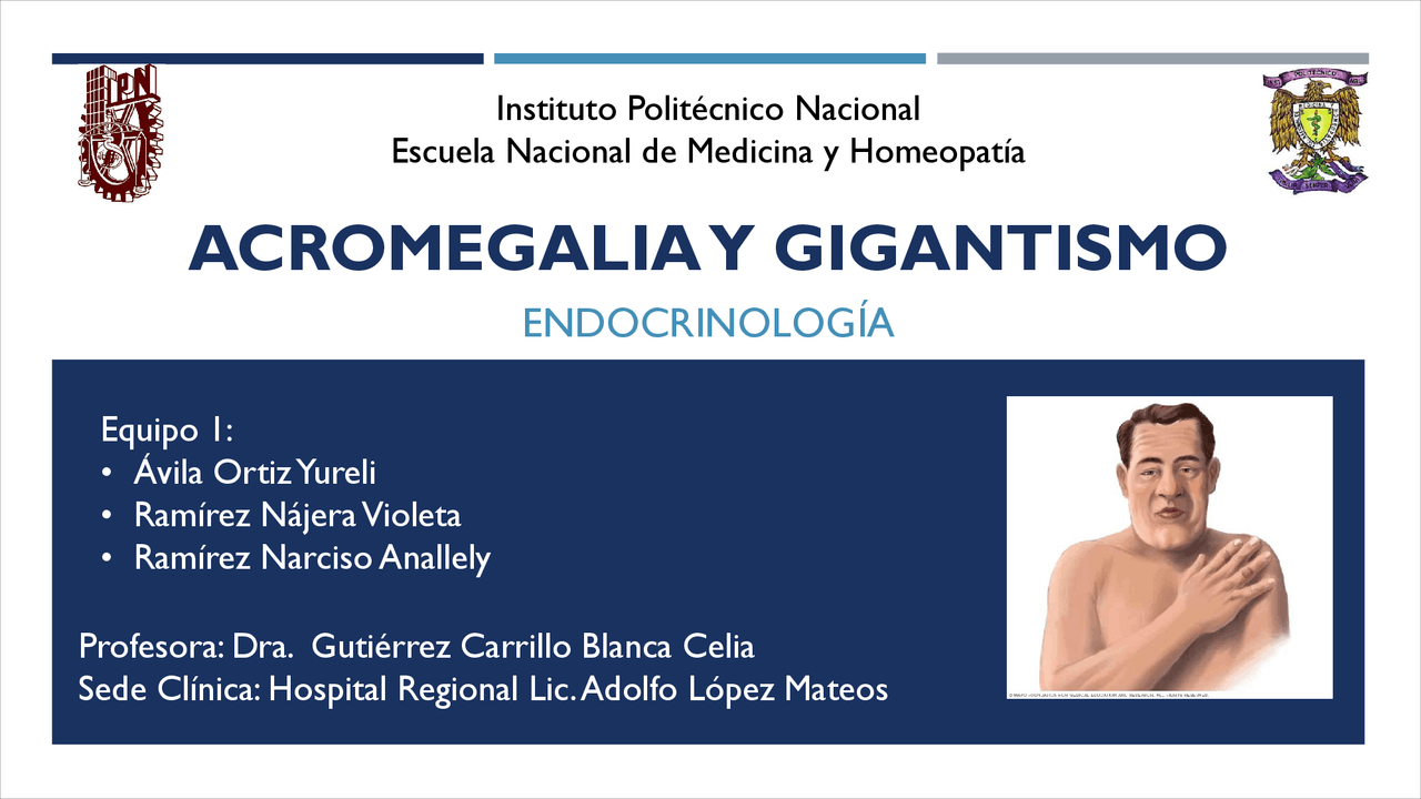 Acromegalia Y Gigantismo Diapositivas De Endocrinología Docsity