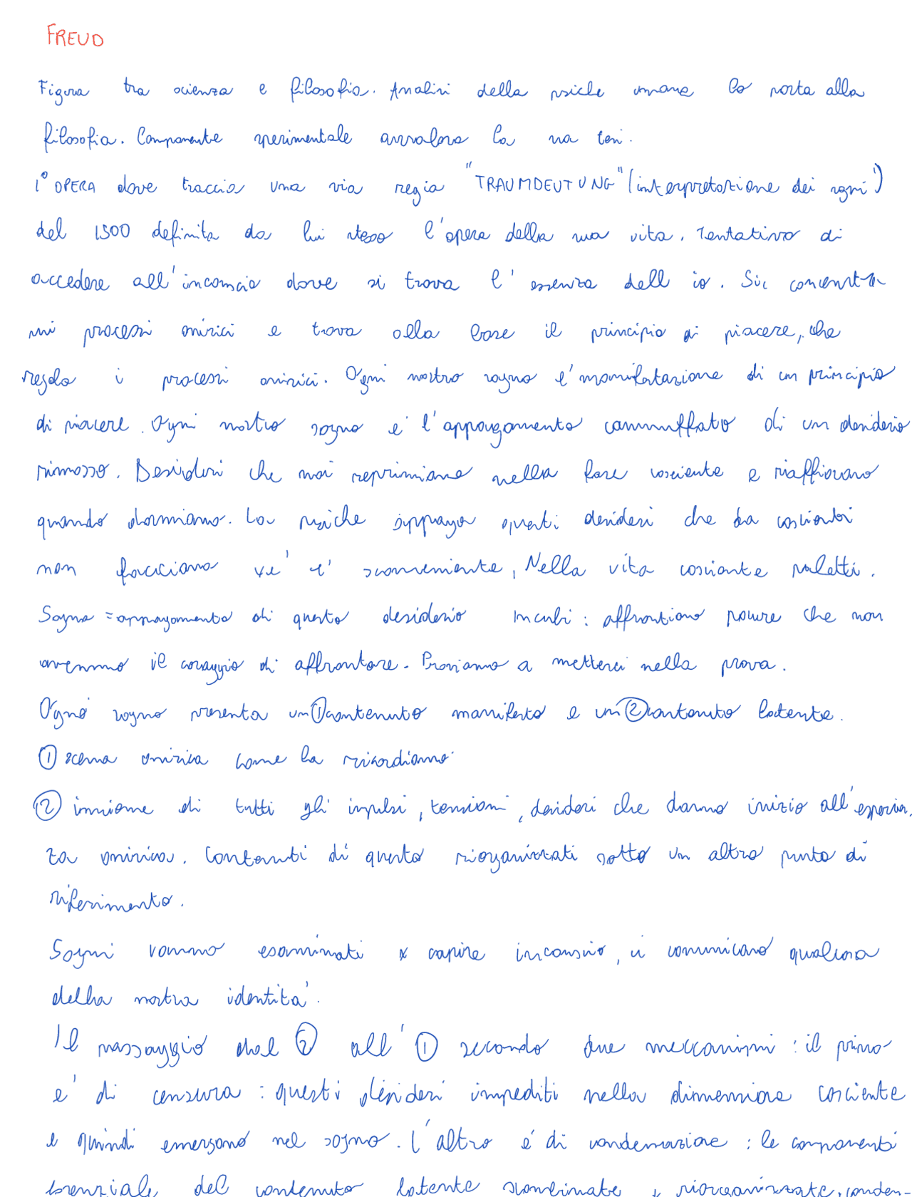 Sigmund Freud La Psiche Docsity