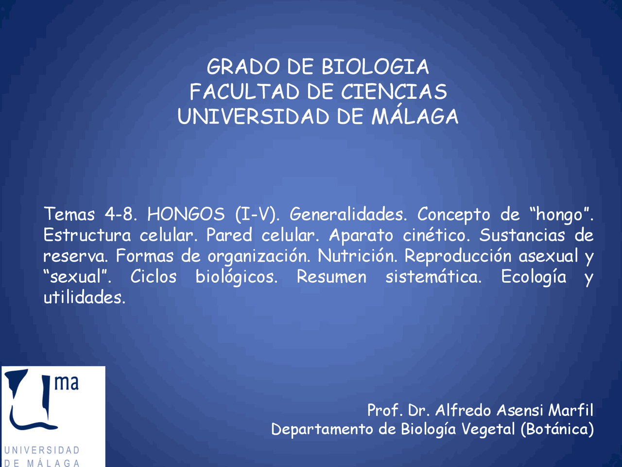 Apuntes De Botánica I Del Grado Del Biología Docsity