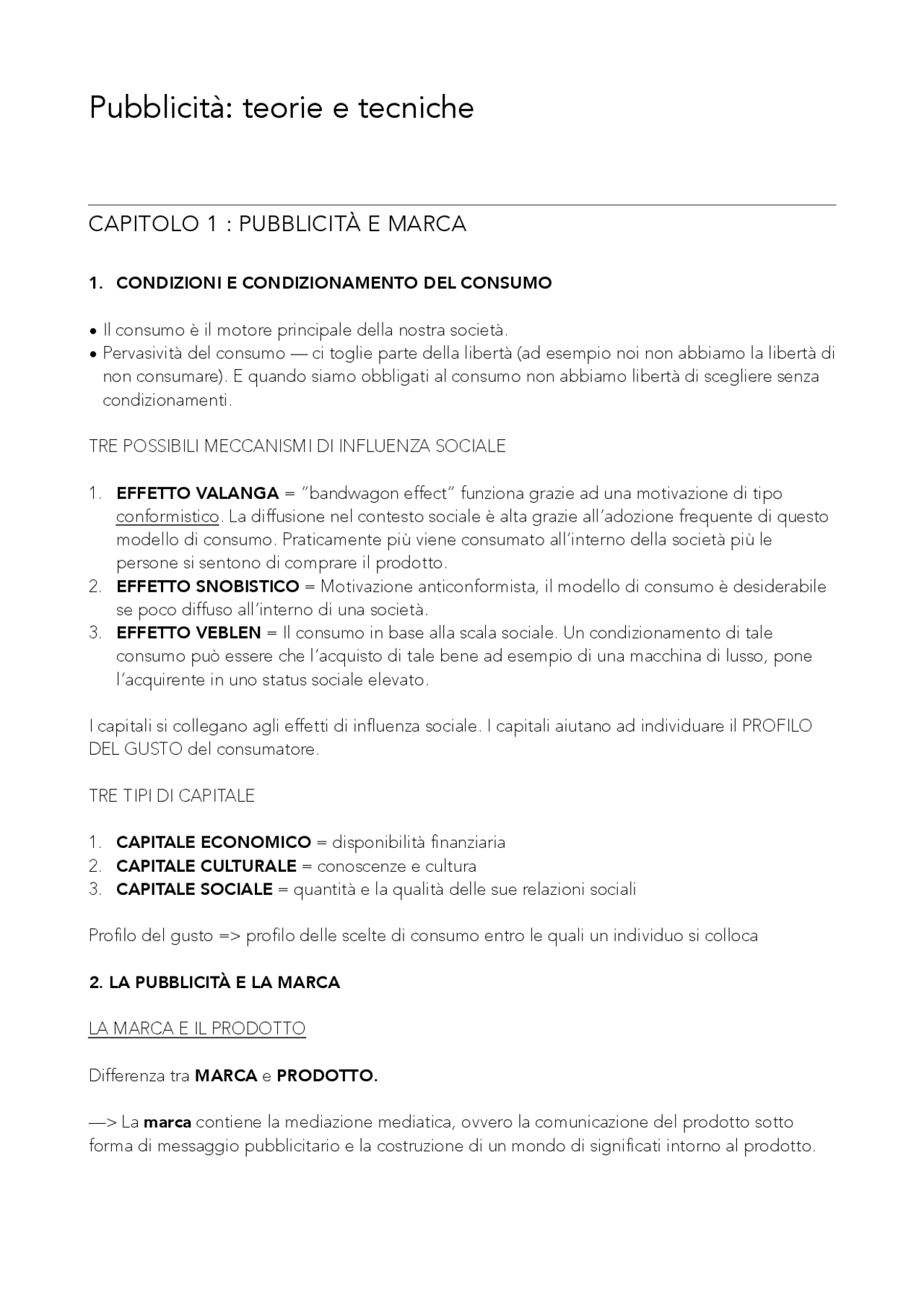 Pubblicità Teorie E Tecniche Ferraresi Docsity