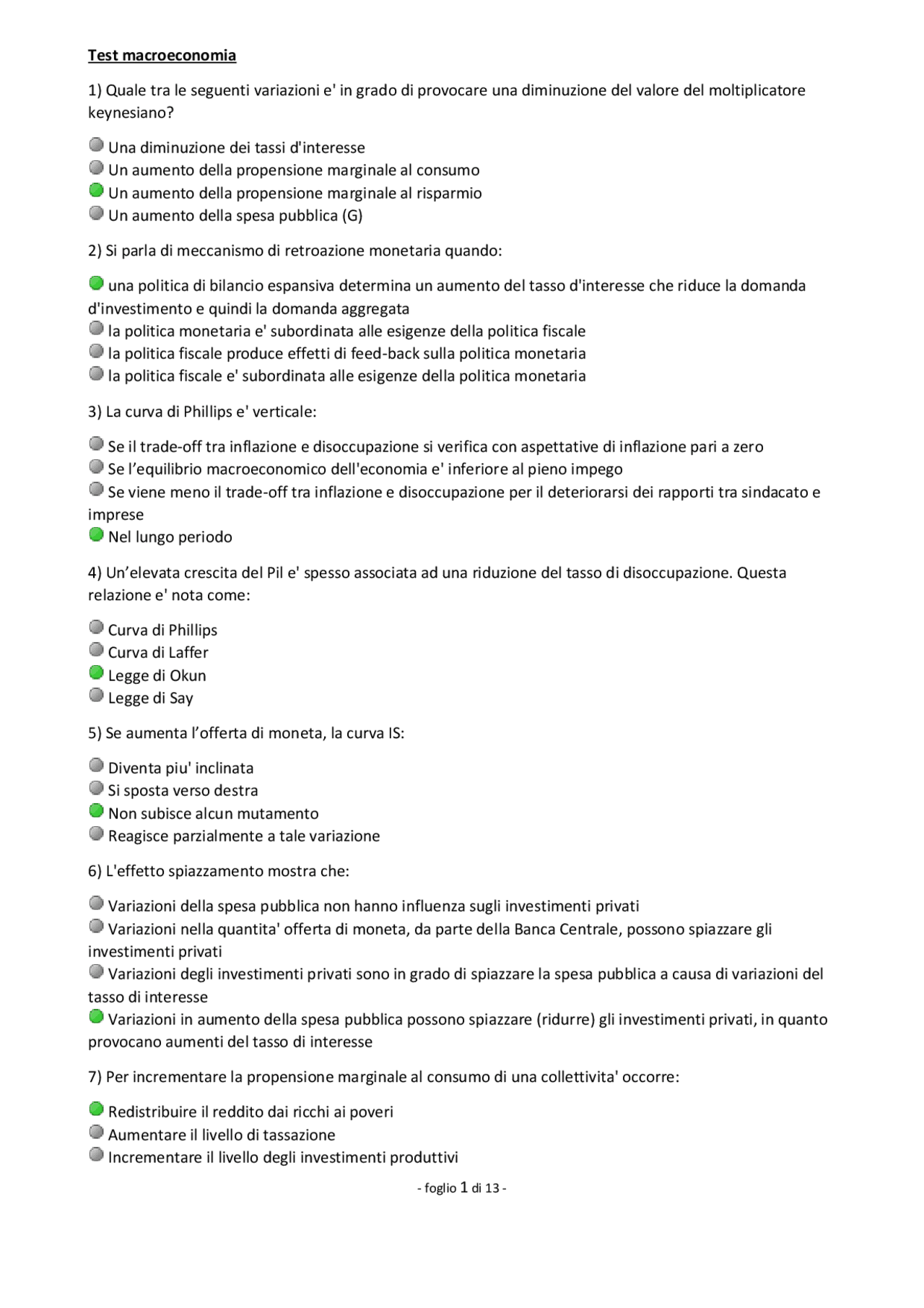 Macroeconomia Aziendale Docsity